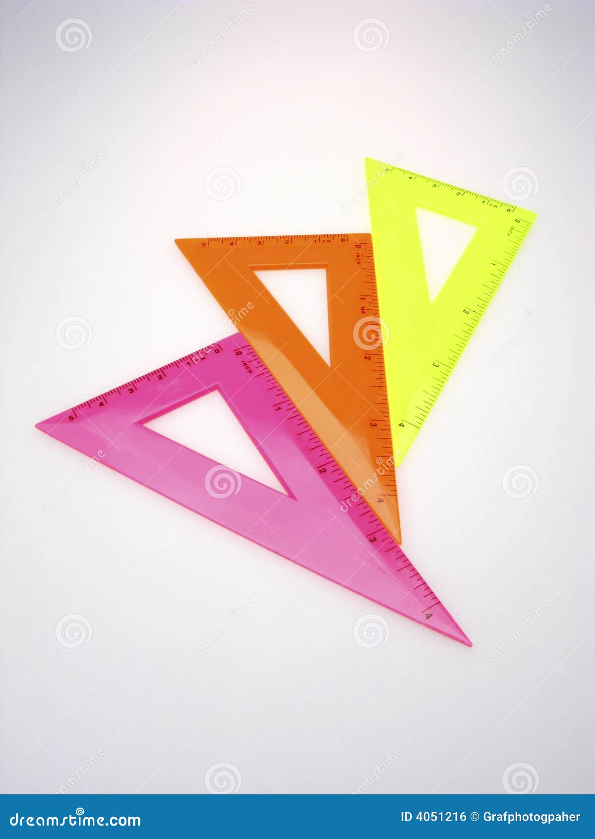 Three triangle ruler stock photo. Image of orange, education - 4051216