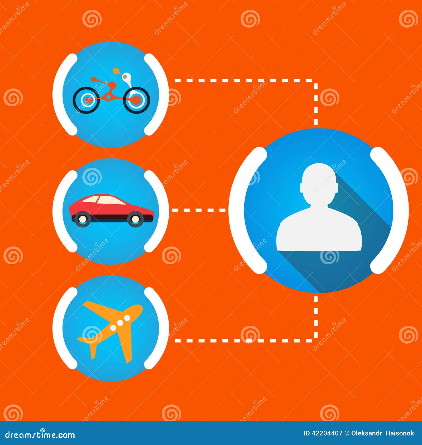 Three Trucks With Various Trailers Stock Illustration | CartoonDealer ...