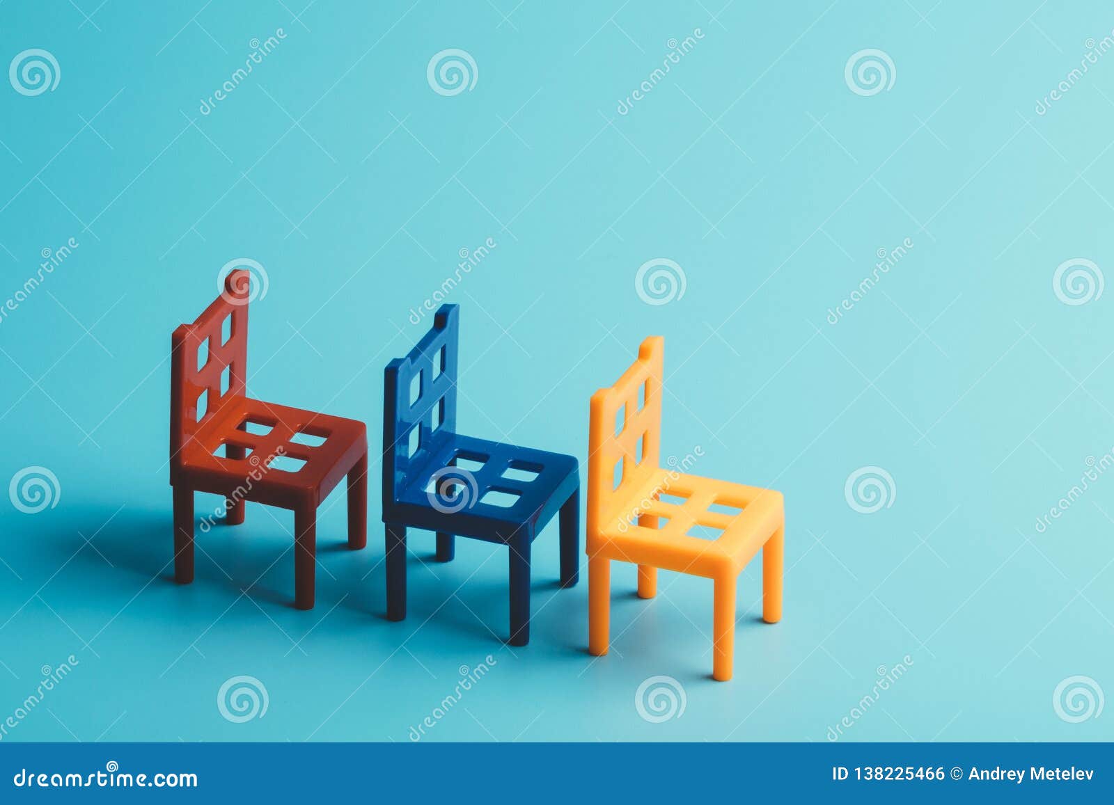 Three Tsula One after Another Red Blue Yellow Diagonal Stock Photo ...