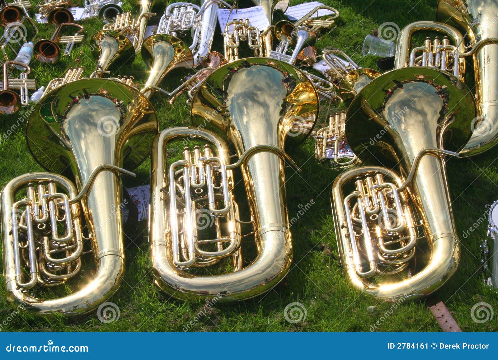 Three Tuba s stock image. Image of instruments, bands - 2784161