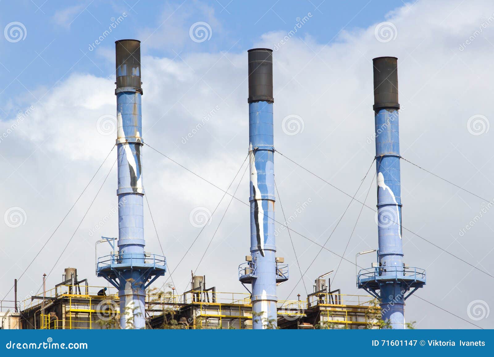 Three Tube Blue Color. Group of Colored Tubes Stock Image - Image of ...