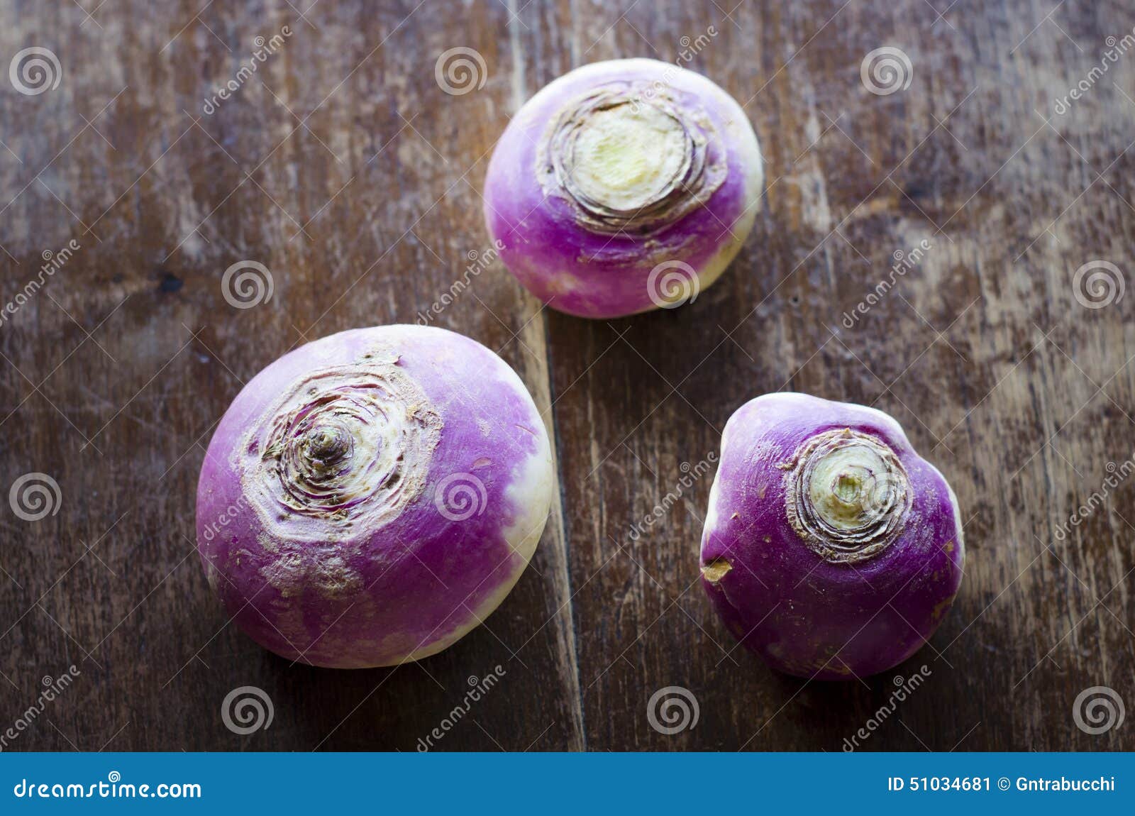 Three Turnip on a Vintage Wood Background Stock Image - Image of wood ...