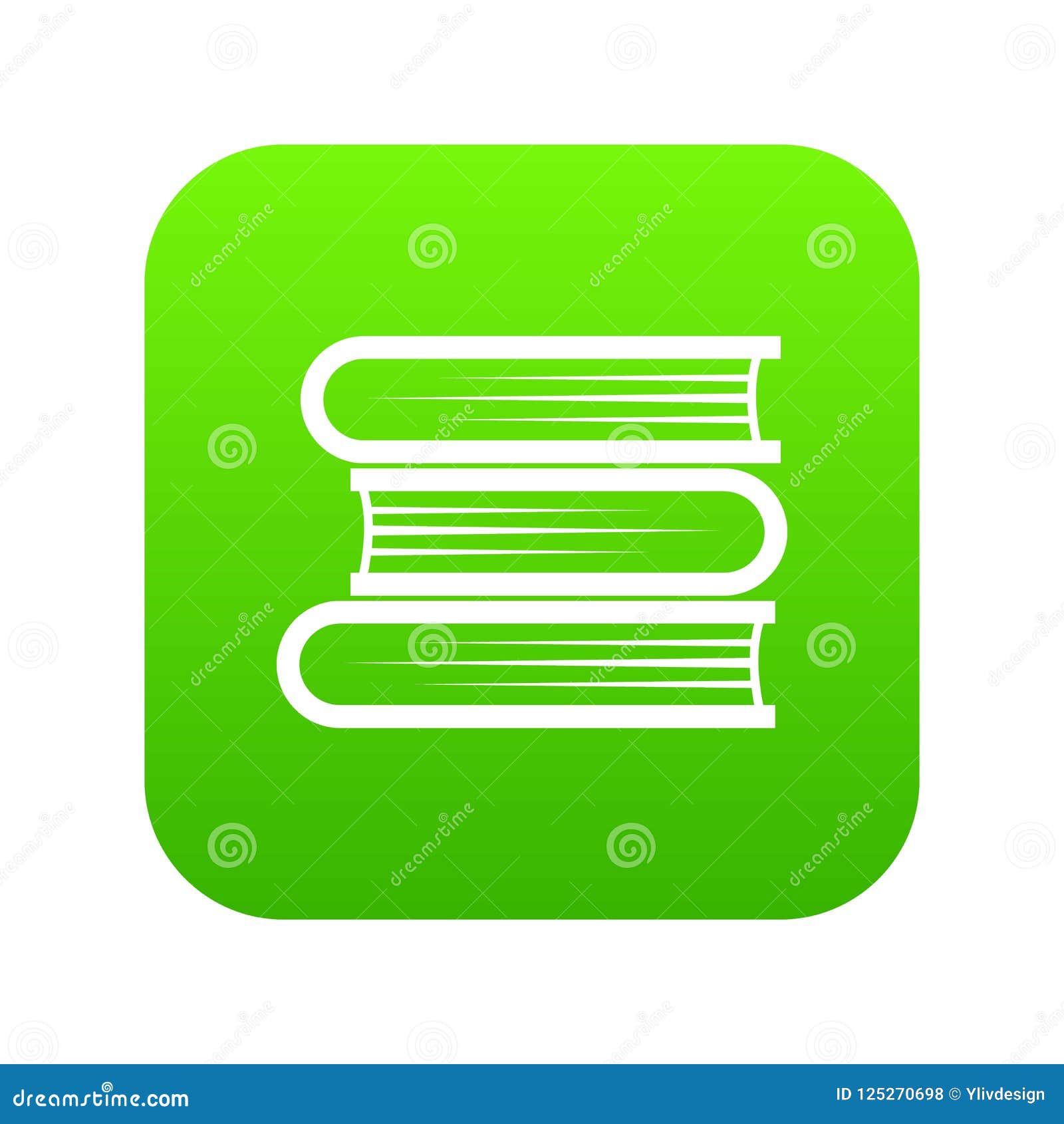 Three Tutorial Icon Digital Green Stock Vector - Illustration of ...