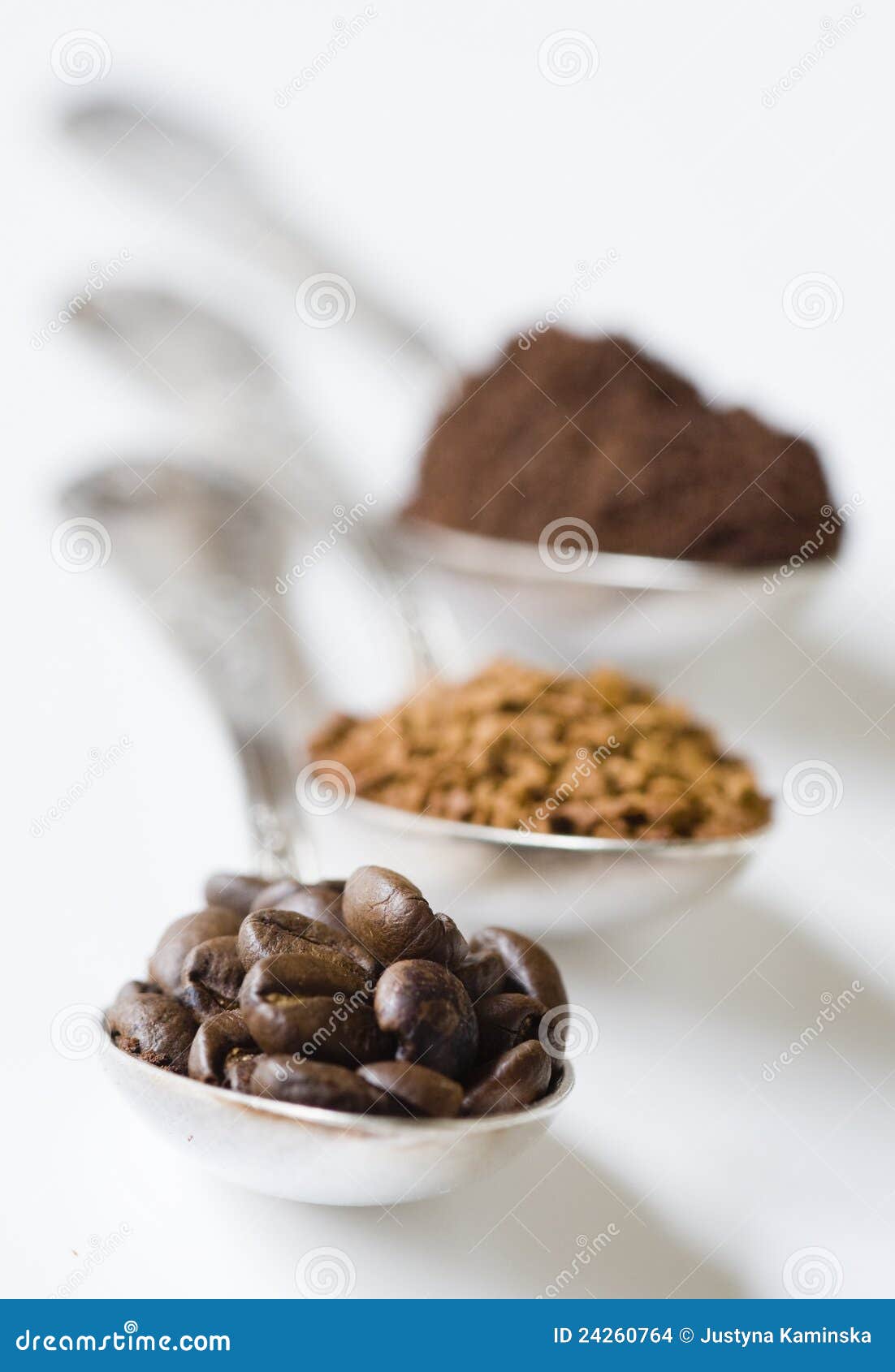 Three types of coffee stock photo. Image of cafe, bean - 24260764