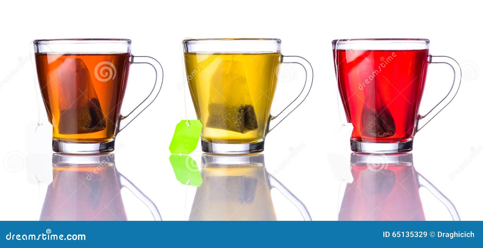 Three Types of Tea stock image. Image of drink, warm - 65135329