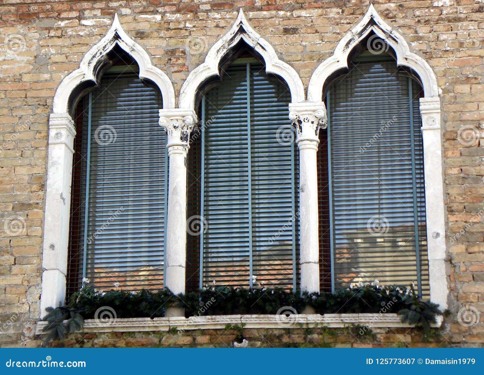Typical Windows in Venice, Italy, Europe Stock Image - Image of mask ...