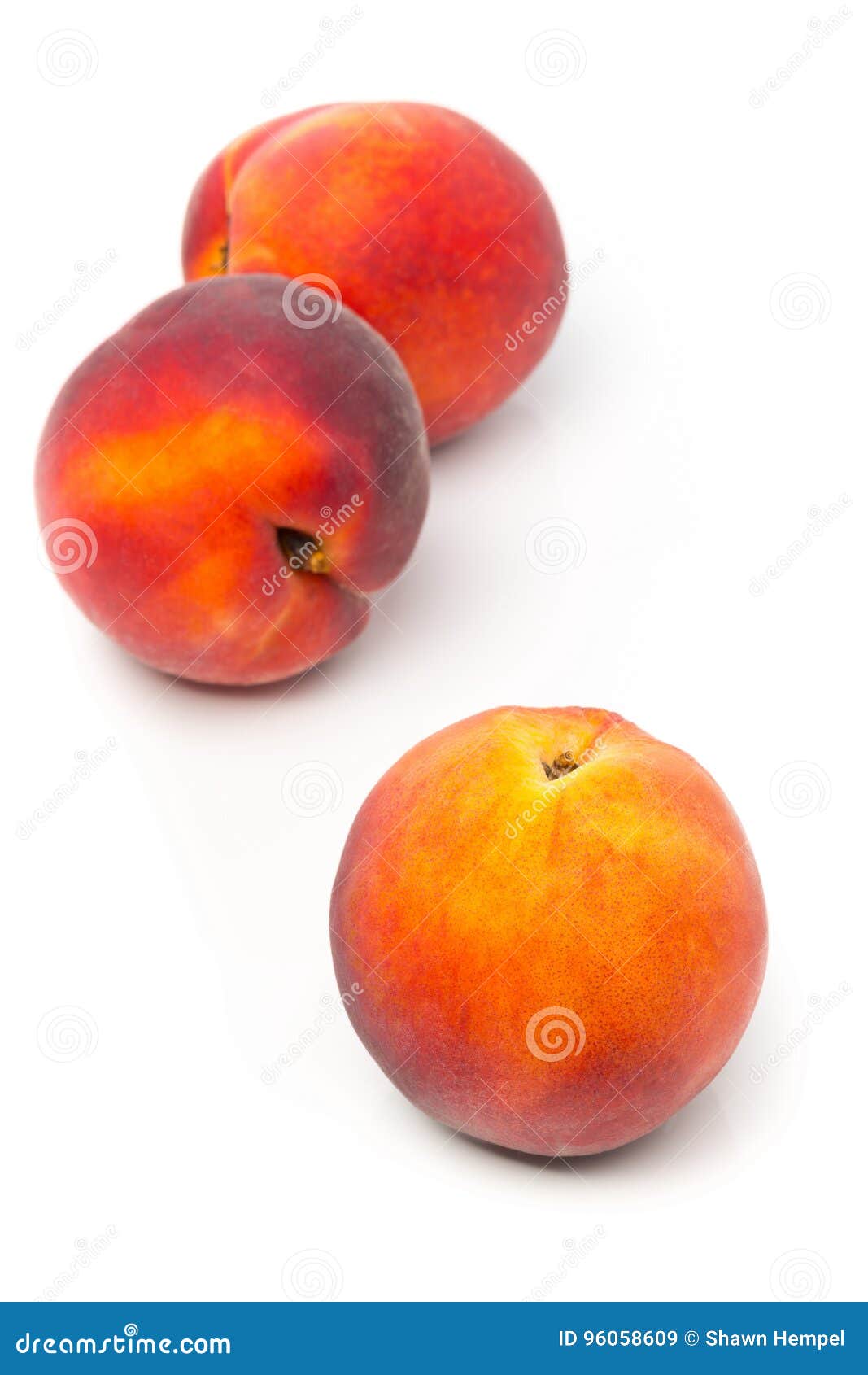 Three Uncut, Whole, Ripe Peaches Fruit Stock Image - Image of healthy ...