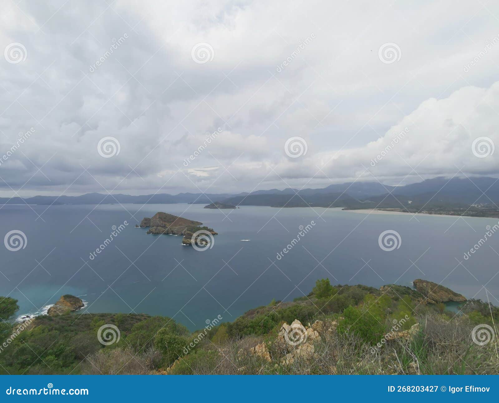 Three Uninhabited Islands in the Sea. Kizil Ada Islands Stock Image ...