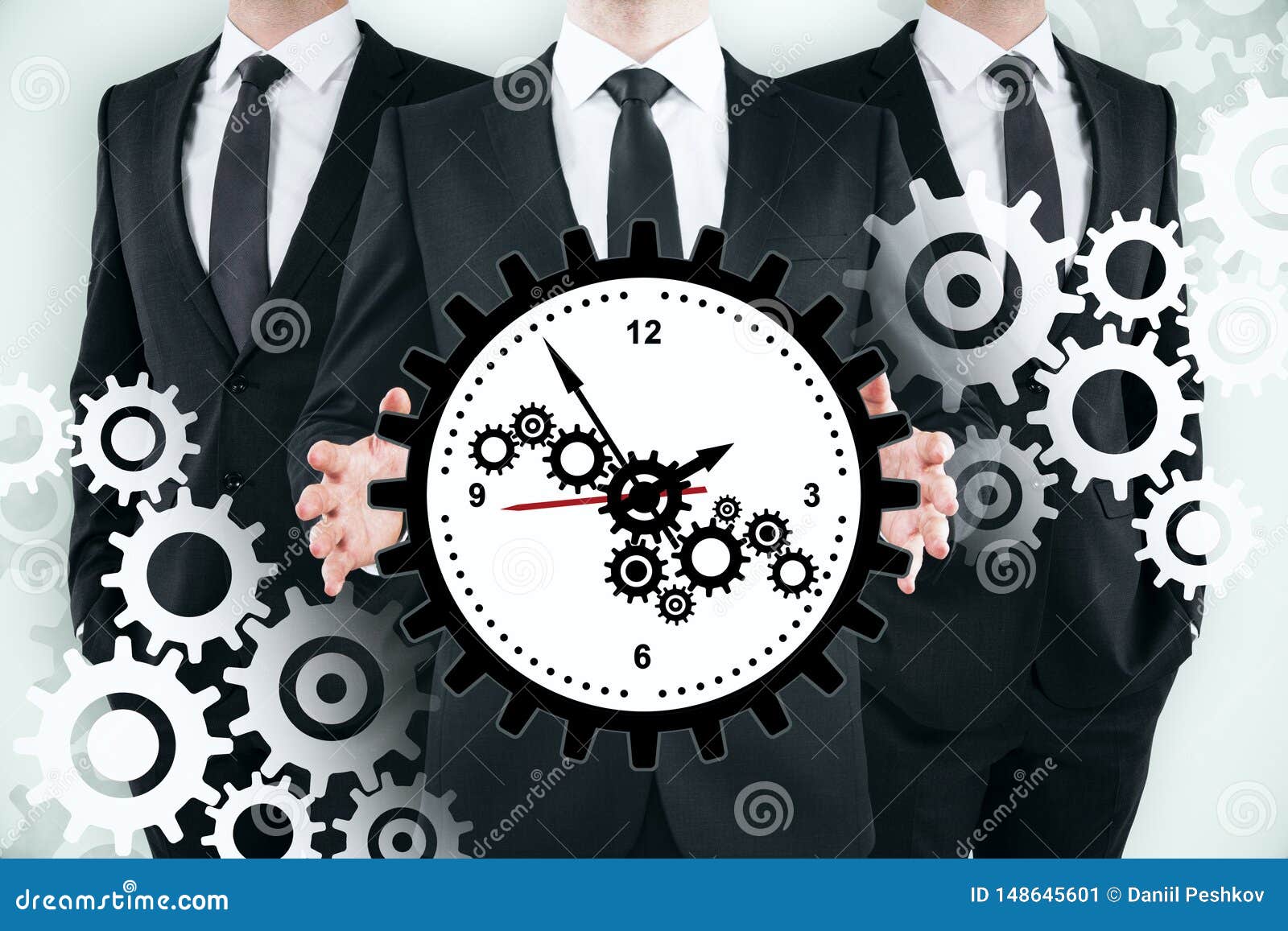 Teamwork, Time Management and Mechanism Concept Stock Image - Image of ...