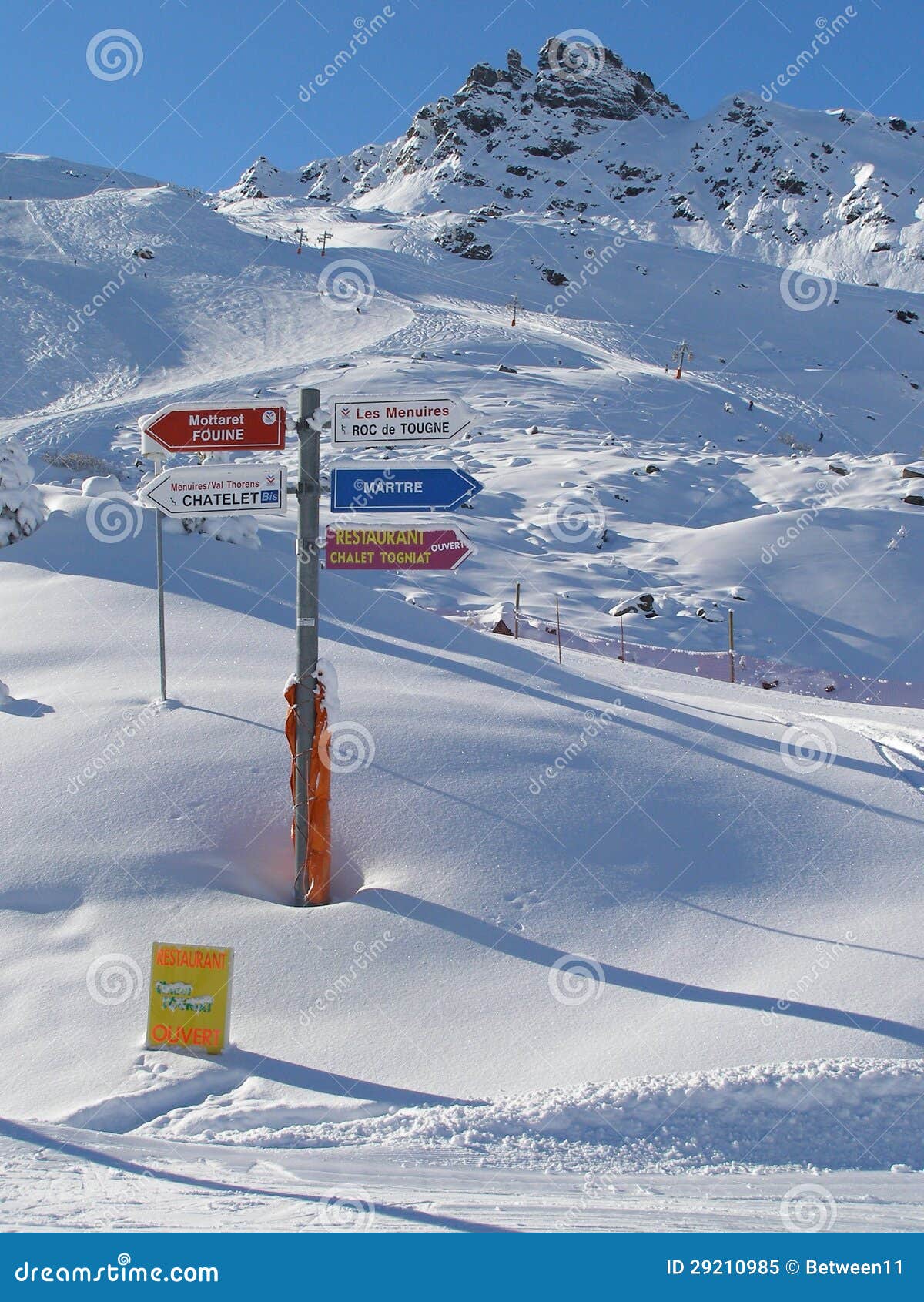 Three valley, France stock image. Image of skiing, rock - 29210985