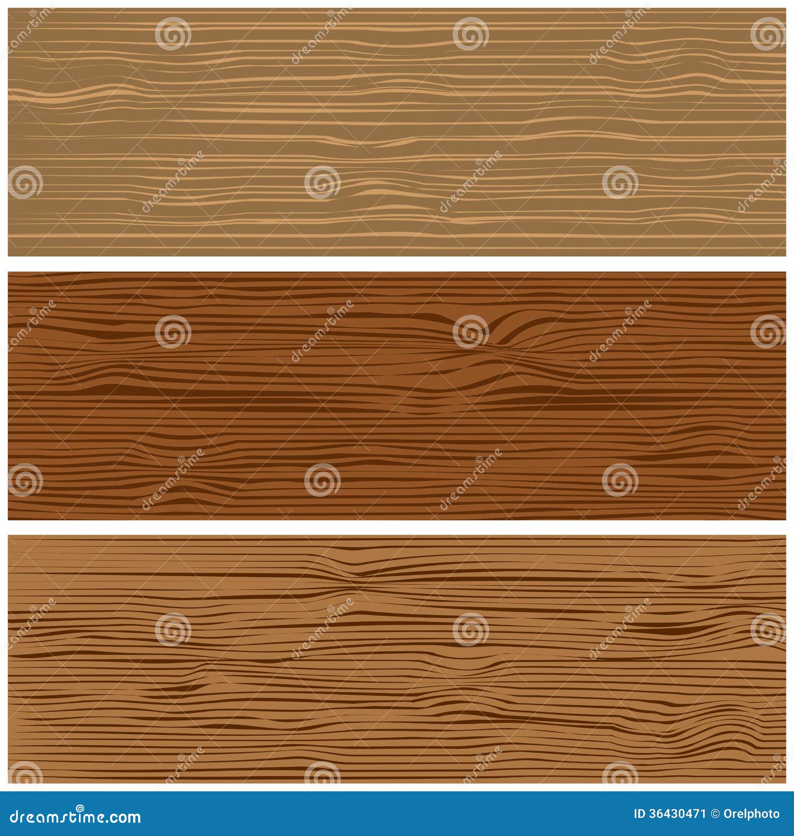 Three Variants of Wooden Texture Stock Vector - Illustration of wall ...