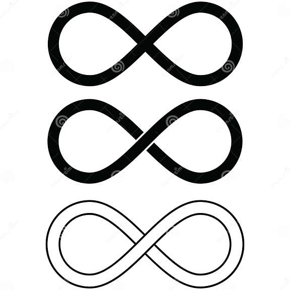 Infinity Symbol Isolated stock illustration. Illustration of boundless ...