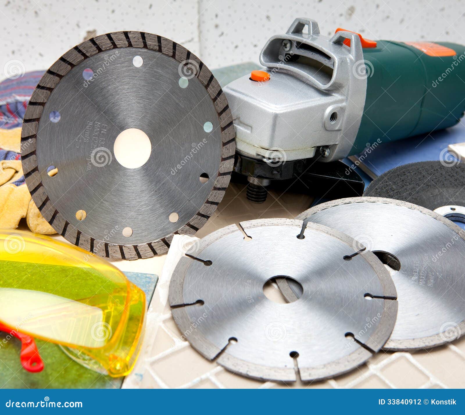 Three Various Diamond a Disk for are Sharp Construction Materials Stock ...