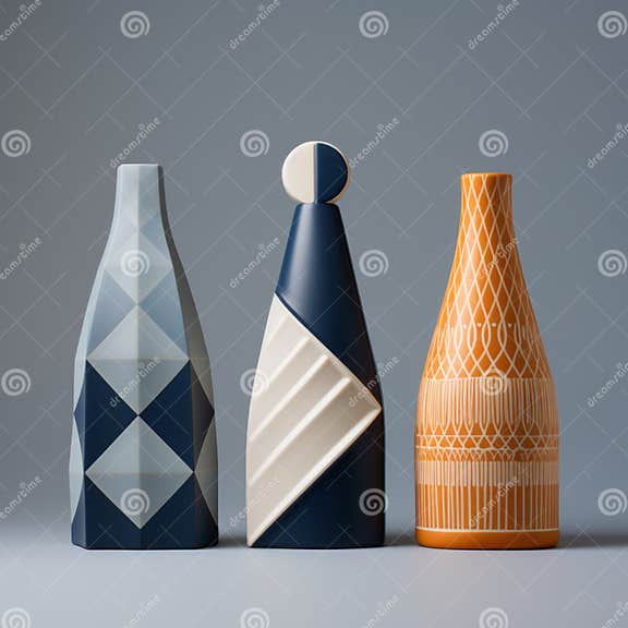 Geometric Vases Photorealistic Renderings with Focus Stacking and ...