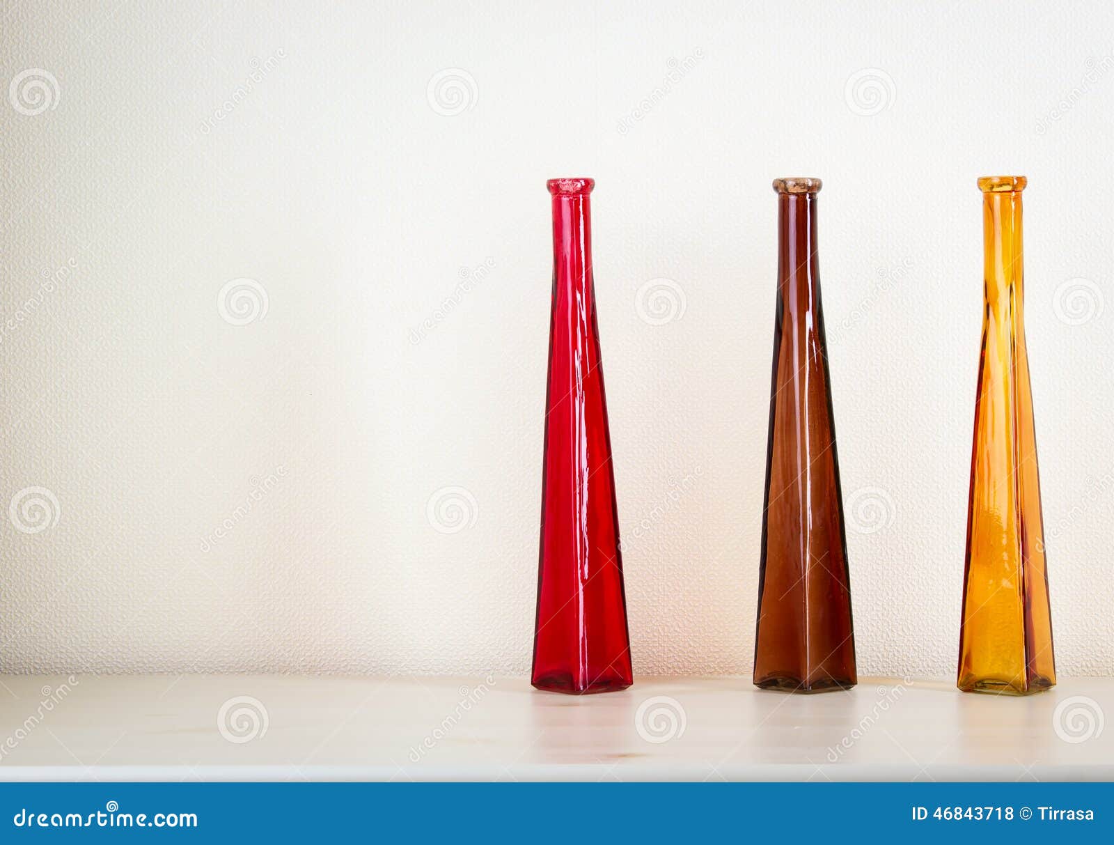 Three vases stock photo. Image of indoors, decorating - 46843718