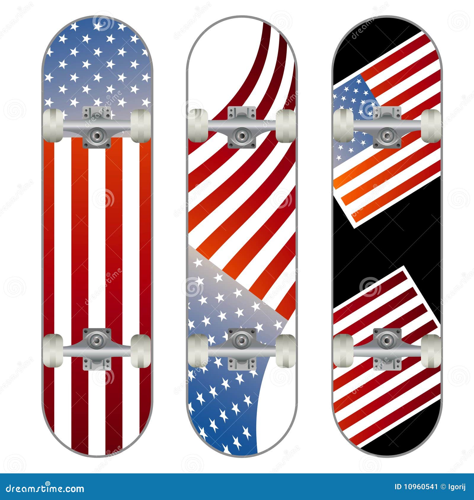 Vector Set Of Skateboard Emblems, Labels, Badges | CartoonDealer.com ...