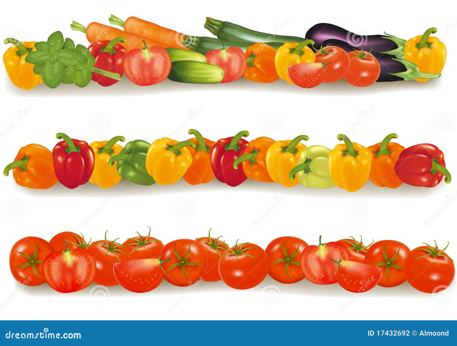 Vegetable Border Clip Art