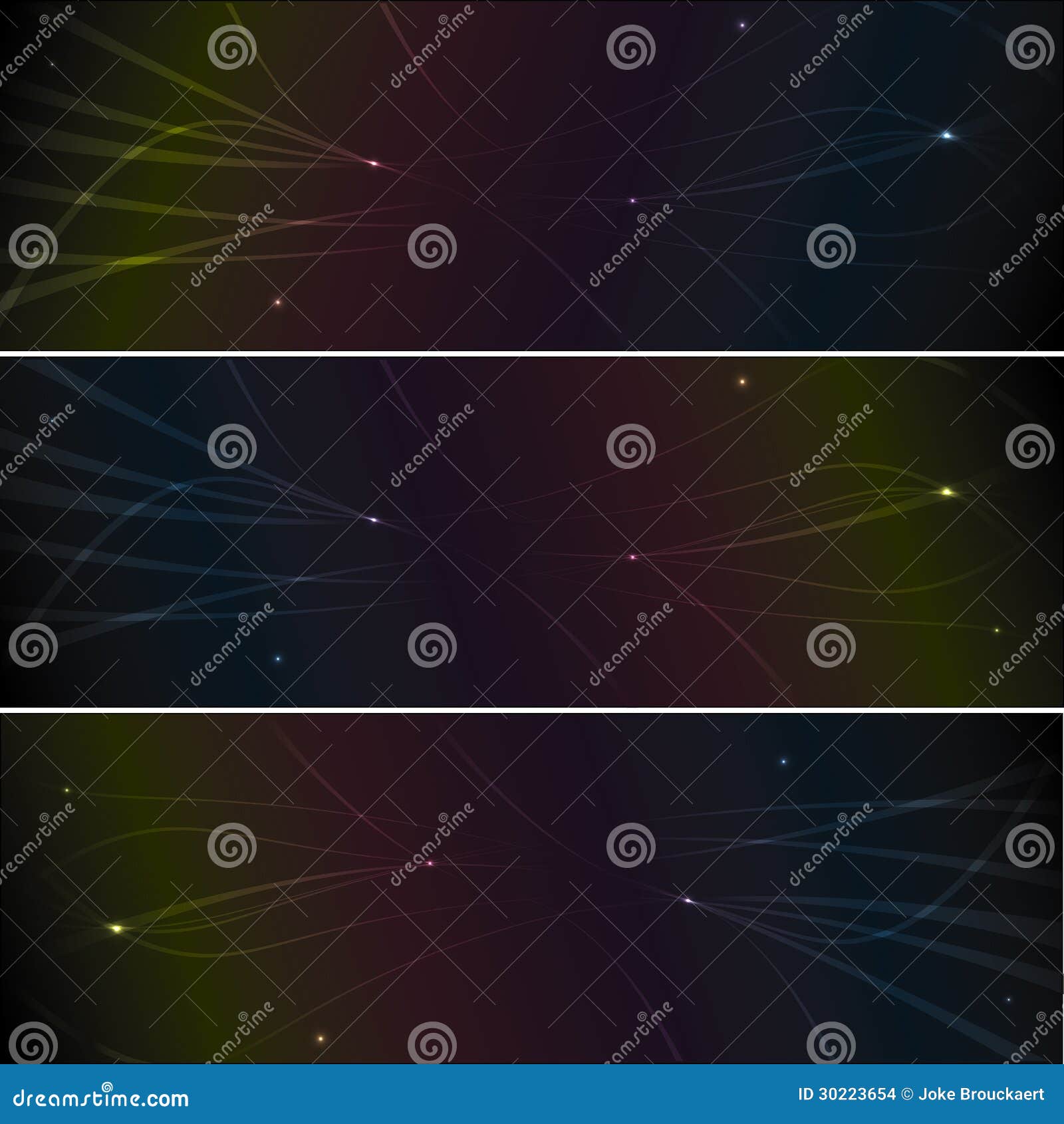 Abstract Multi Color Banner Stock Vector - Illustration of element ...