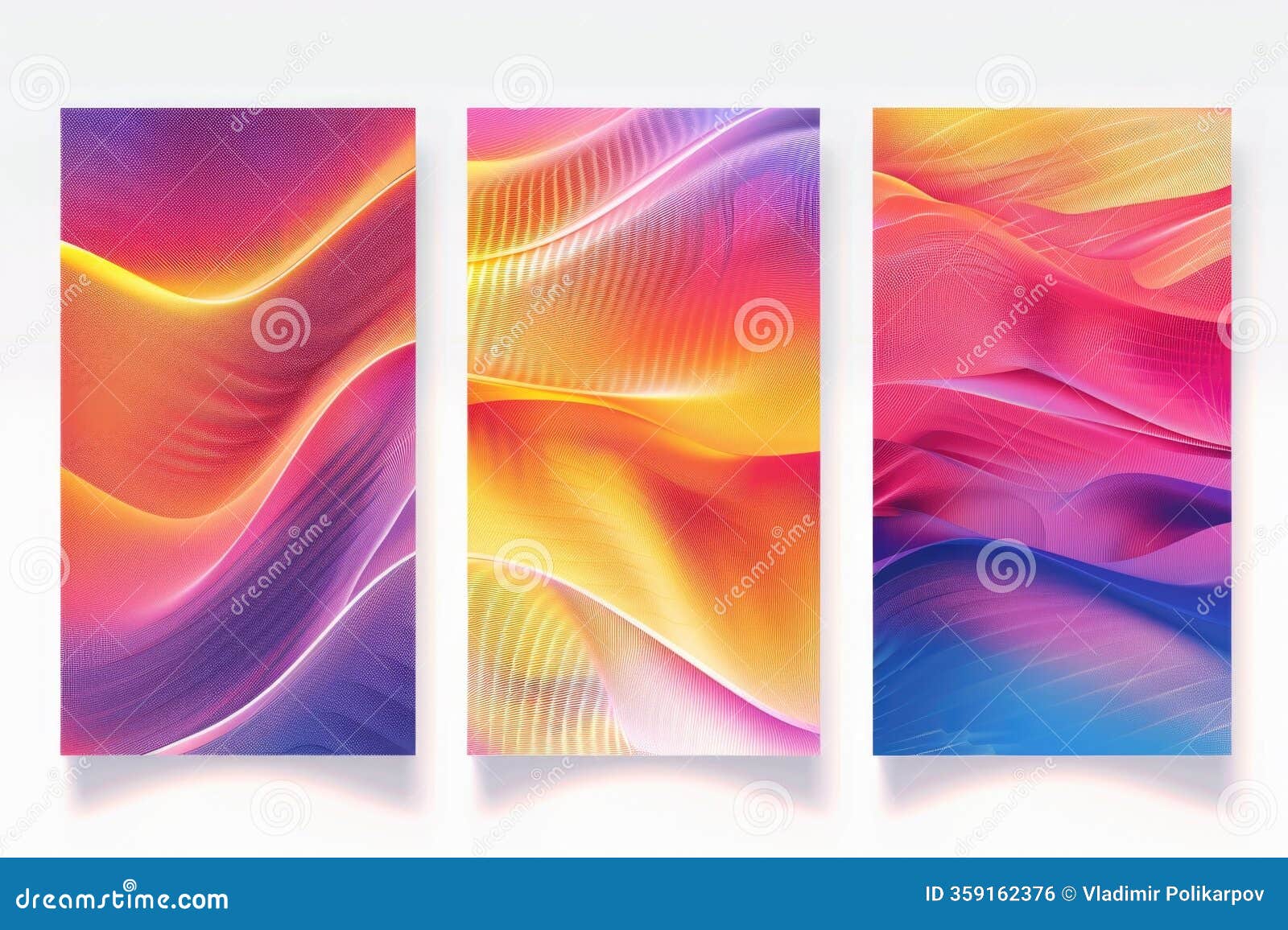 Three Vertical And Horizontal Beige Frames Mockup. Boho Style Stock ...