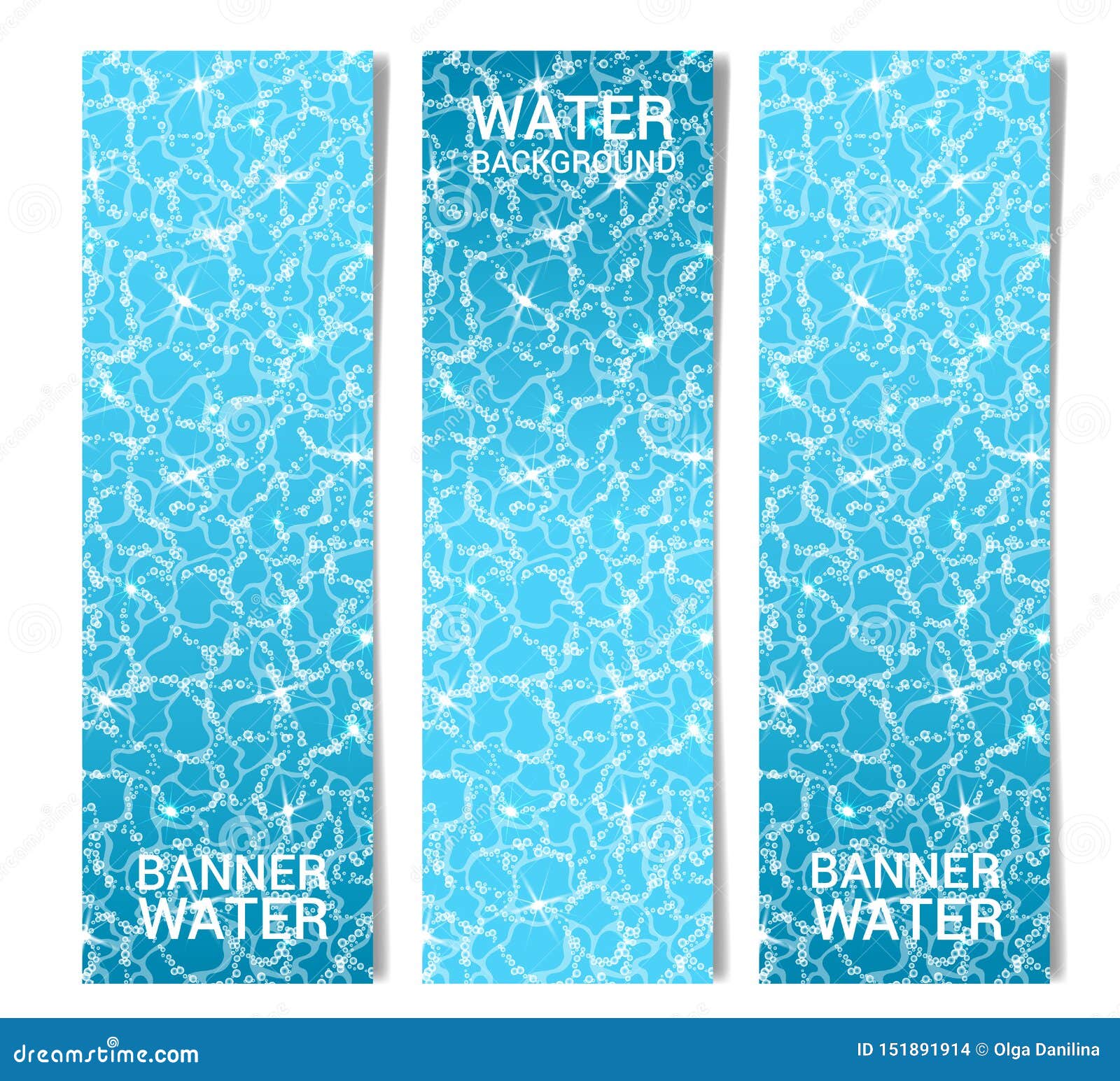 Vertical water banners stock vector. Illustration of aquatic - 151891914