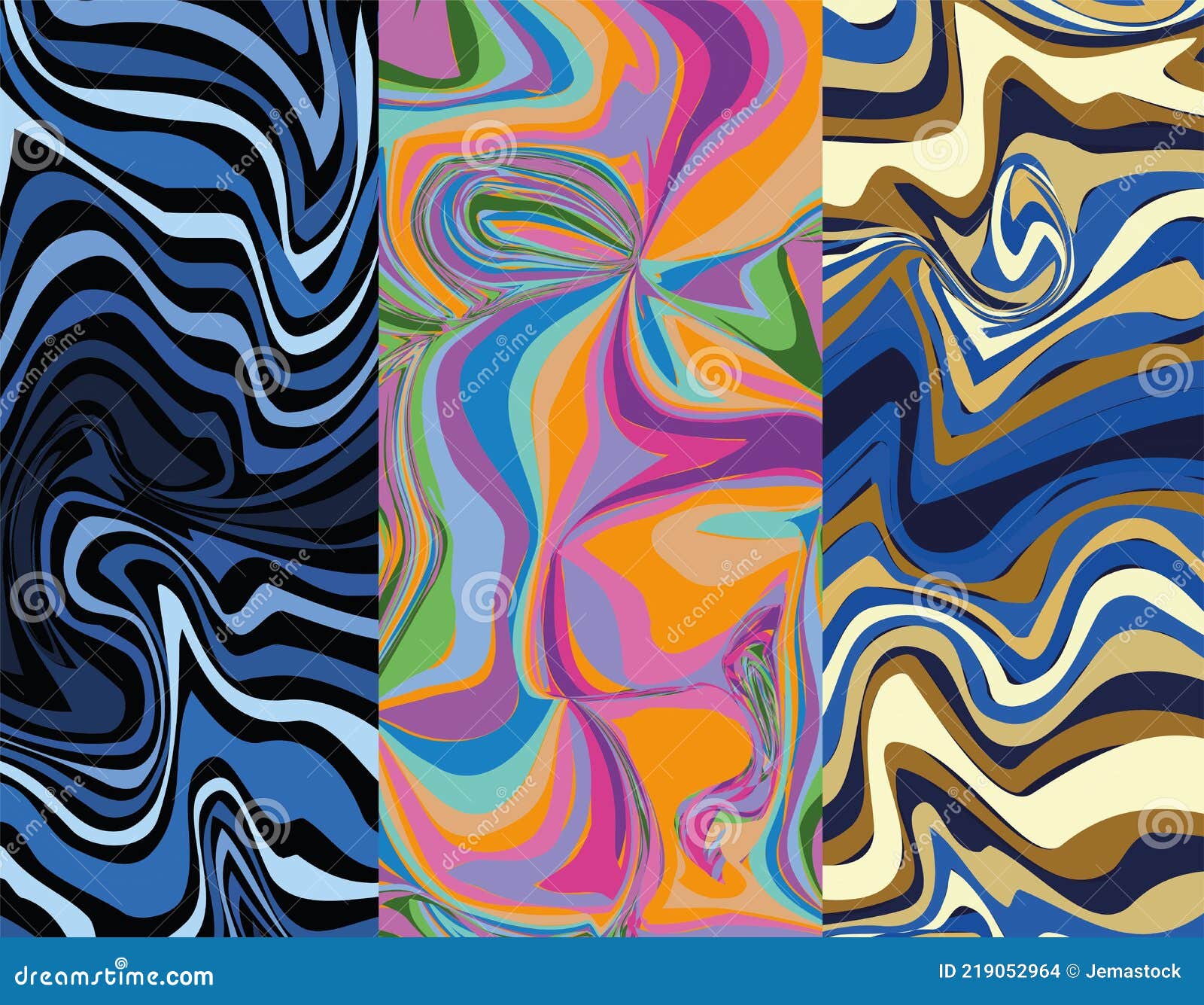 Three Vertical Marbles Patterns Stock Vector - Illustration of patterns ...