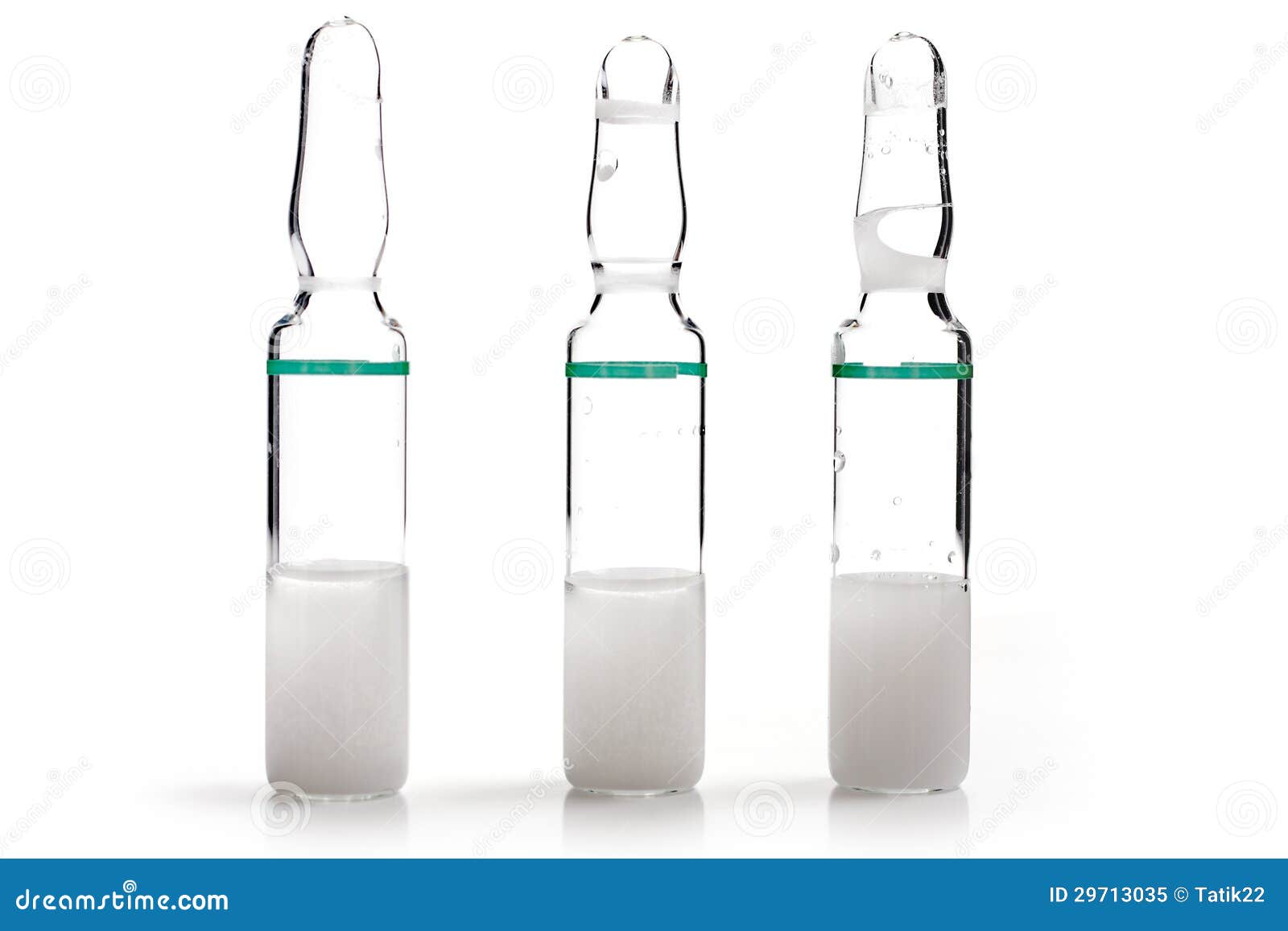 Three Vials of Medicine on a White Background Stock Image - Image of ...