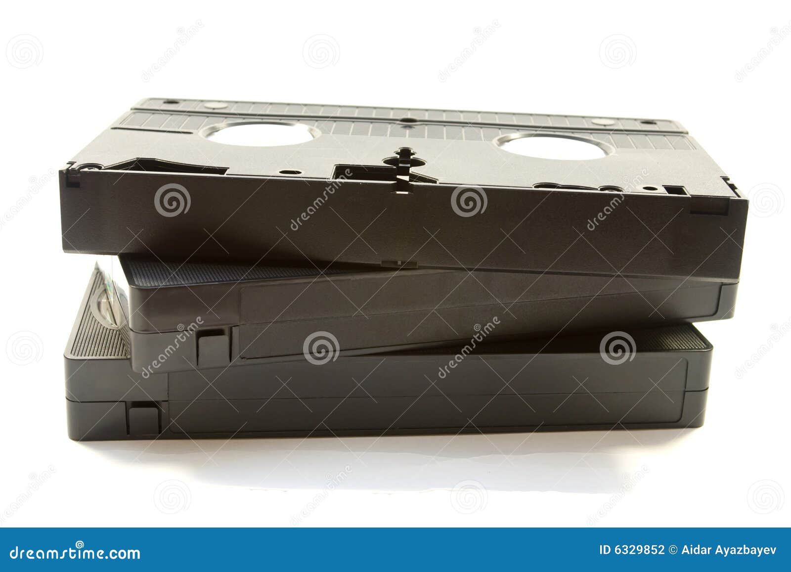 Three video tapes stock photo. Image of recorder, revival - 6329852