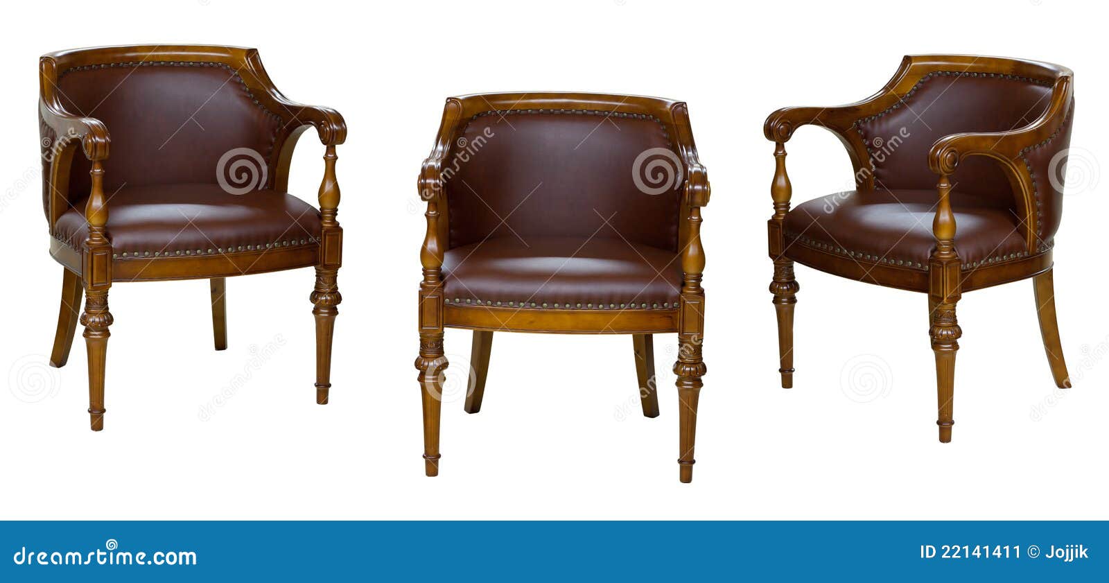 Three vintage chairs stock image. Image of interior, chair - 22141411