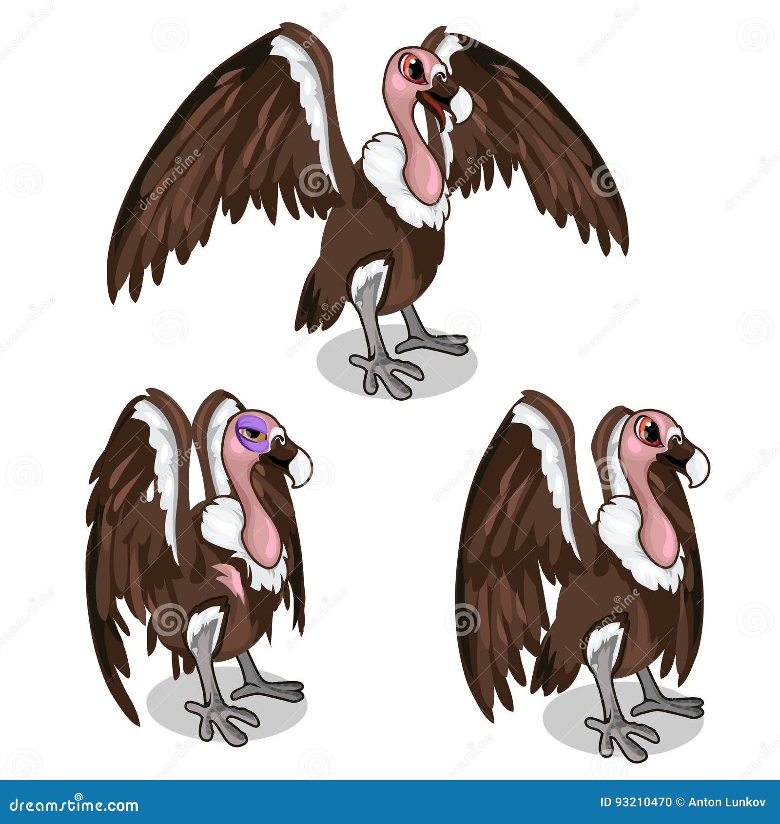 Griffon Vulture Cartoon Stock Illustrations – 202 Griffon Vulture ...