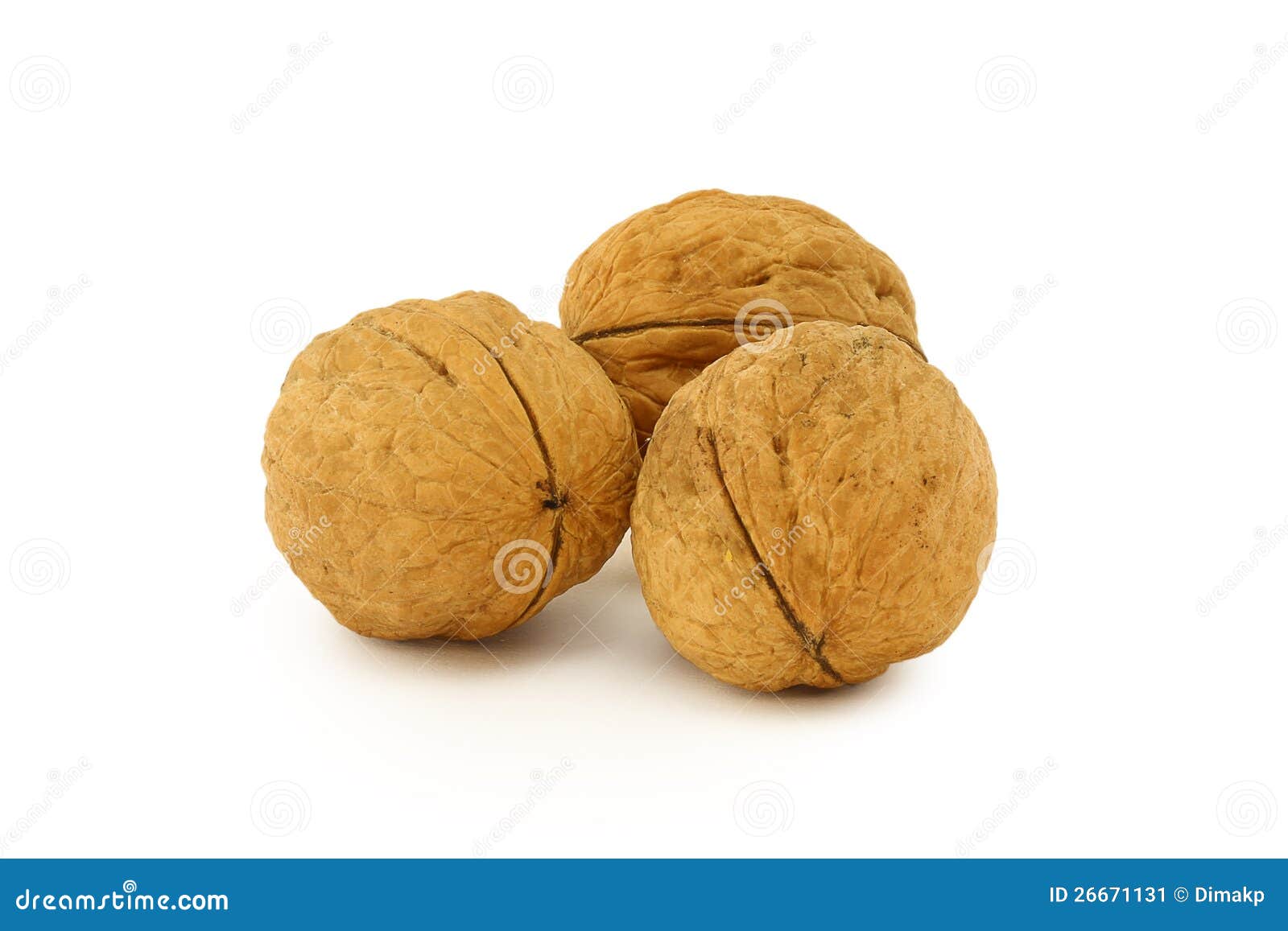 Three walnuts stock image. Image of brown, healthy, dried - 26671131