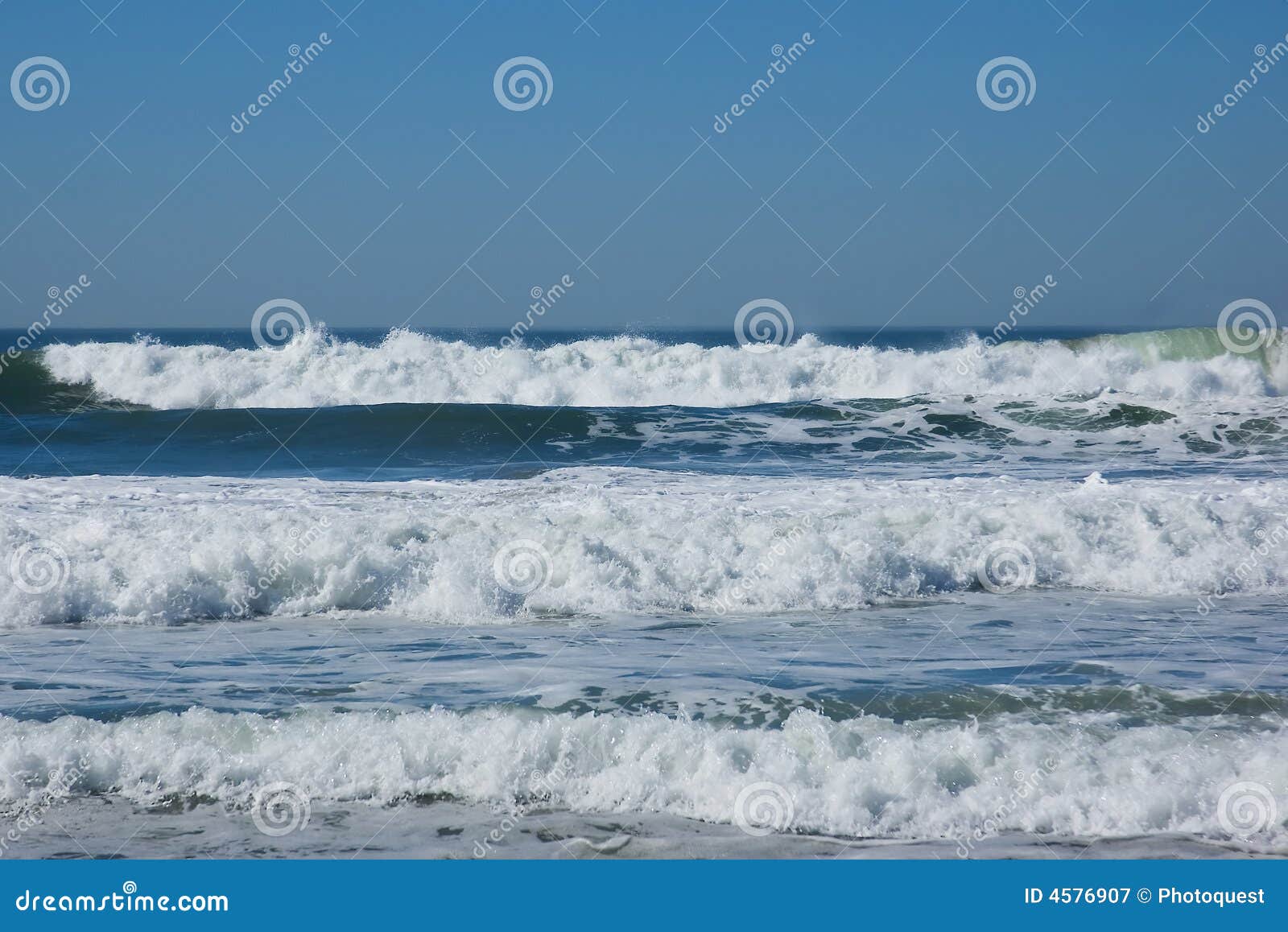 Three waves stock image. Image of coast, flood, time, ocean - 4576907
