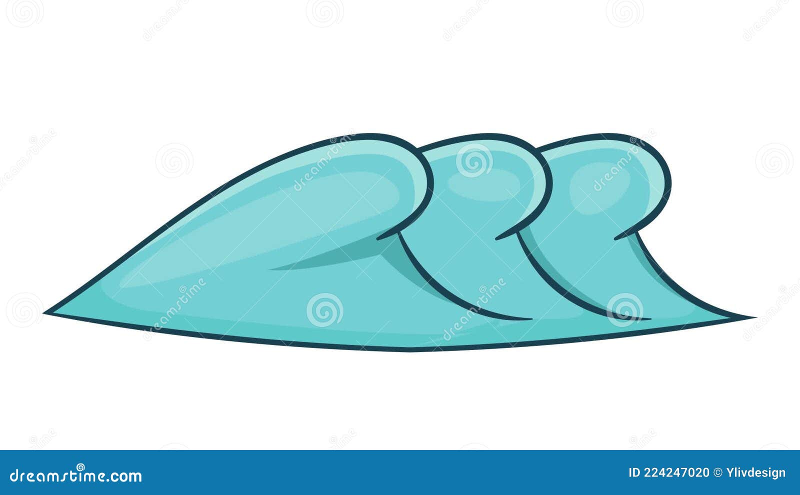 Three waves icon animation stock footage. Video of ocean - 224247020