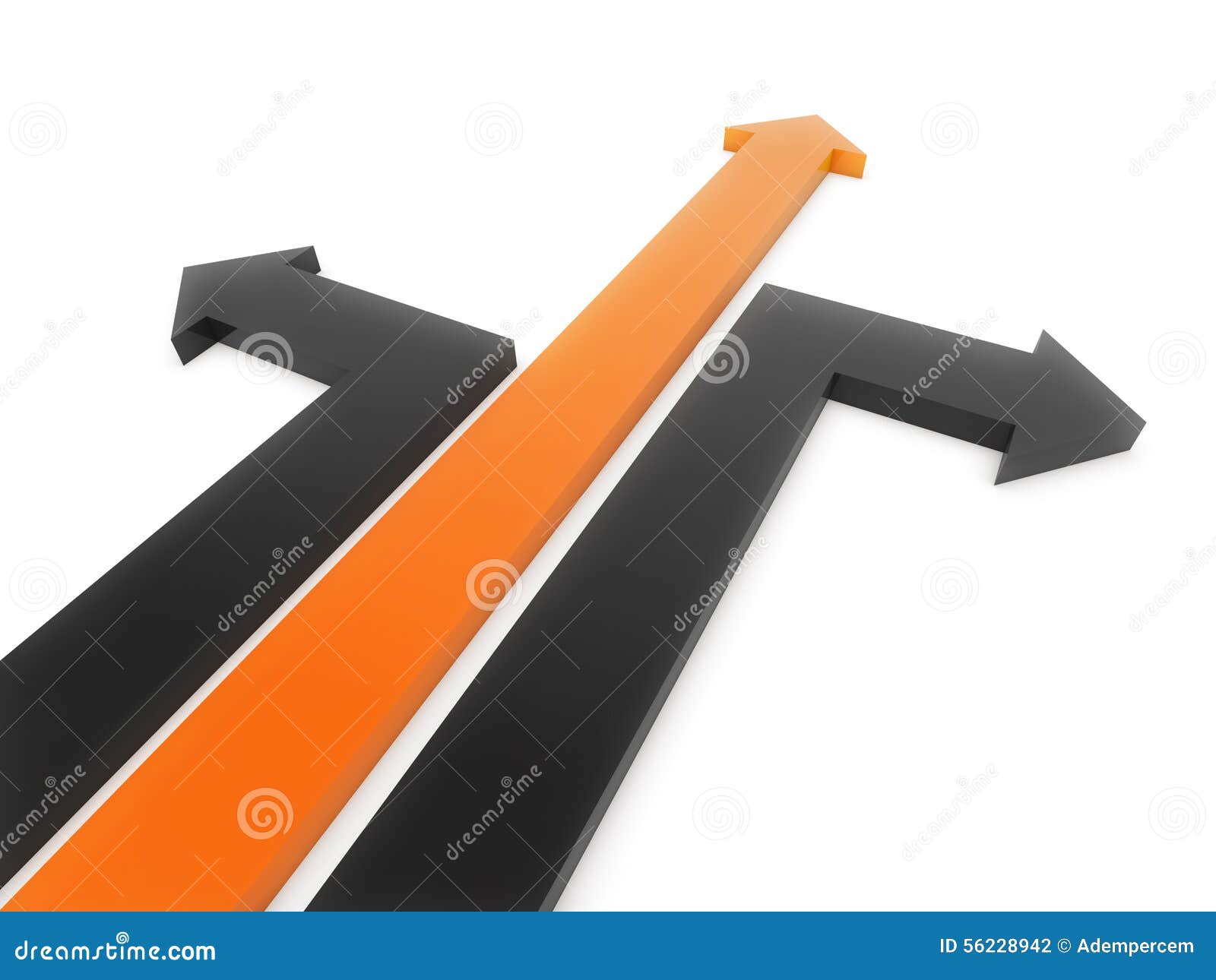 Three way stock illustration. Illustration of direction - 56228942