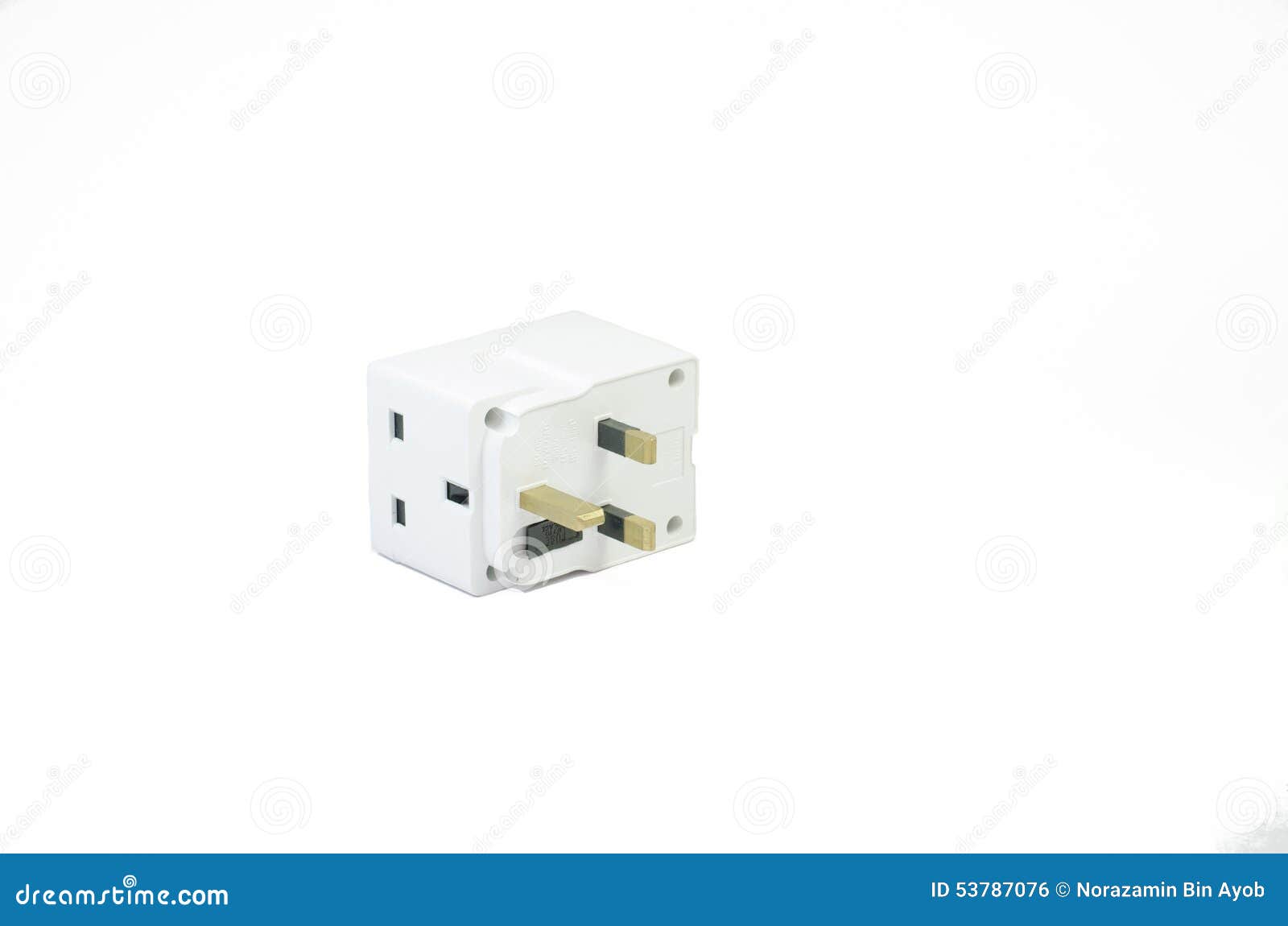 Three way electric socket stock photo. Image of ampere - 53787076
