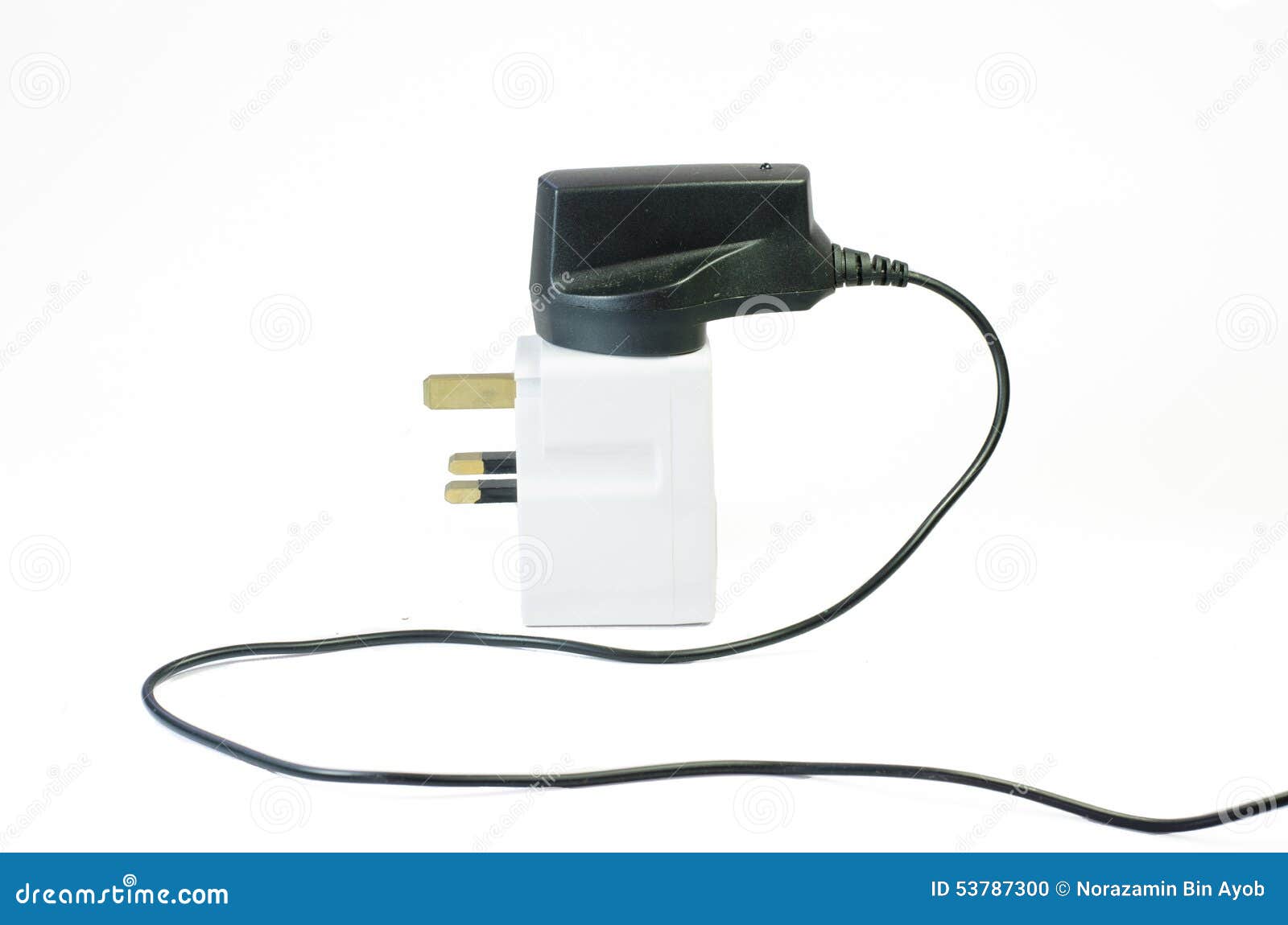 Three way electric socket stock photo. Image of hardware - 53787300