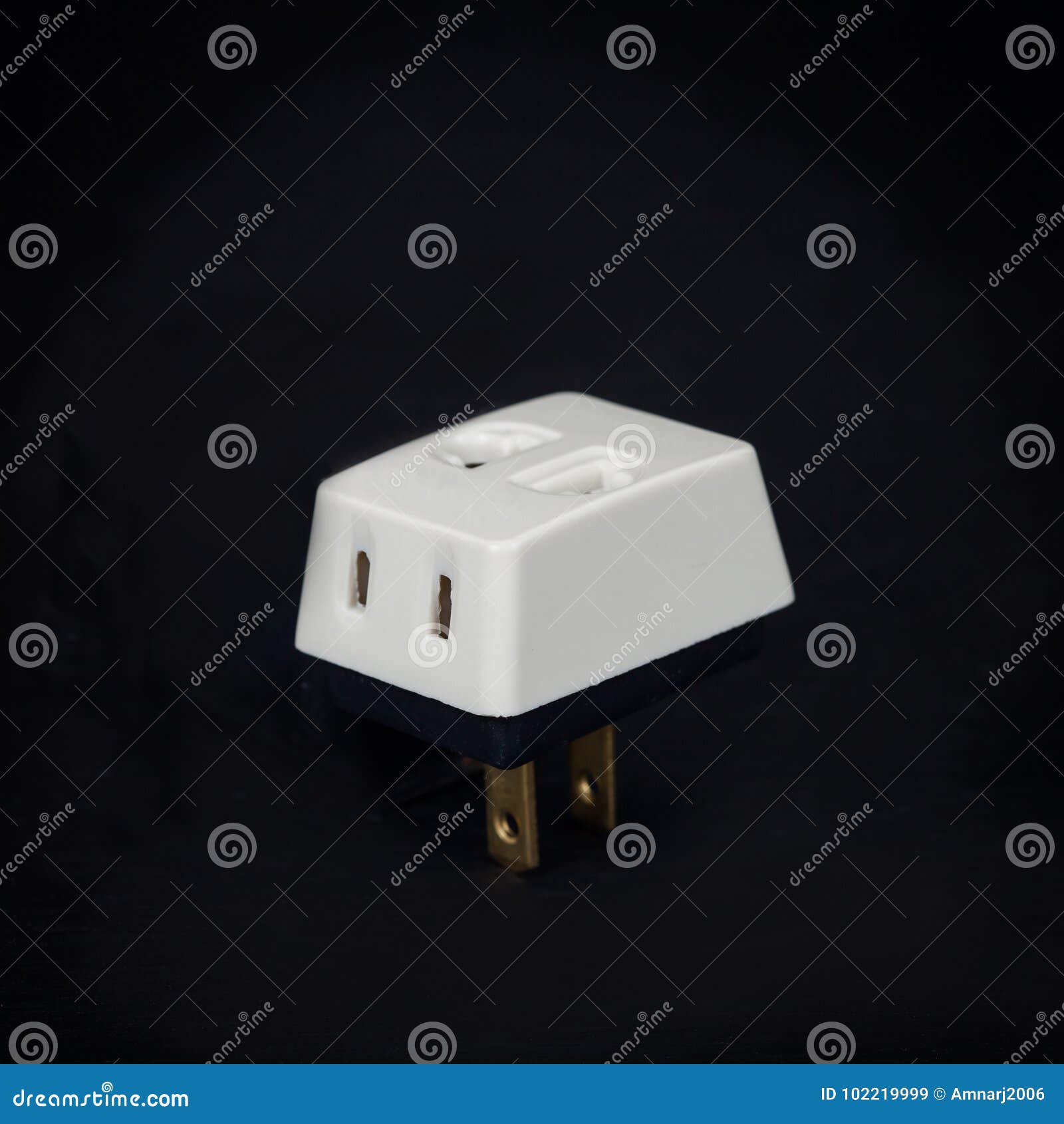 Three Way Plug for Home Electric Stock Image - Image of electricity ...