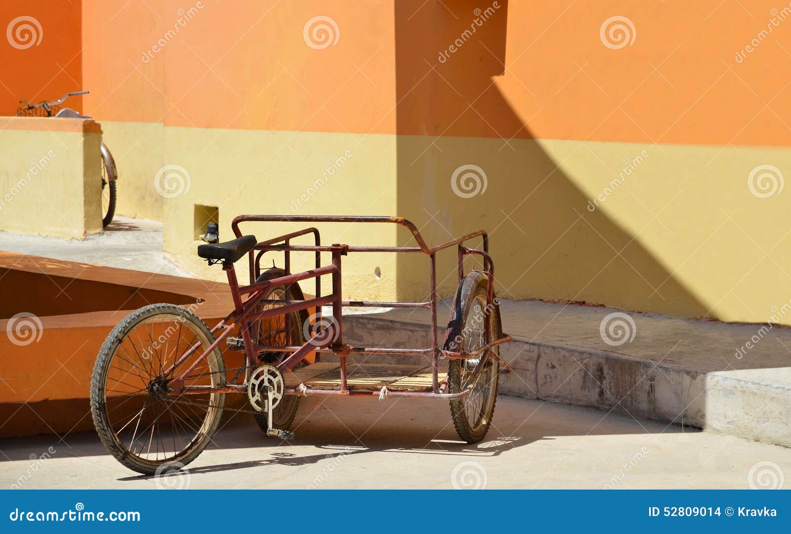 Three weel bicycle stock photo. Image of travel, mexico - 52809014
