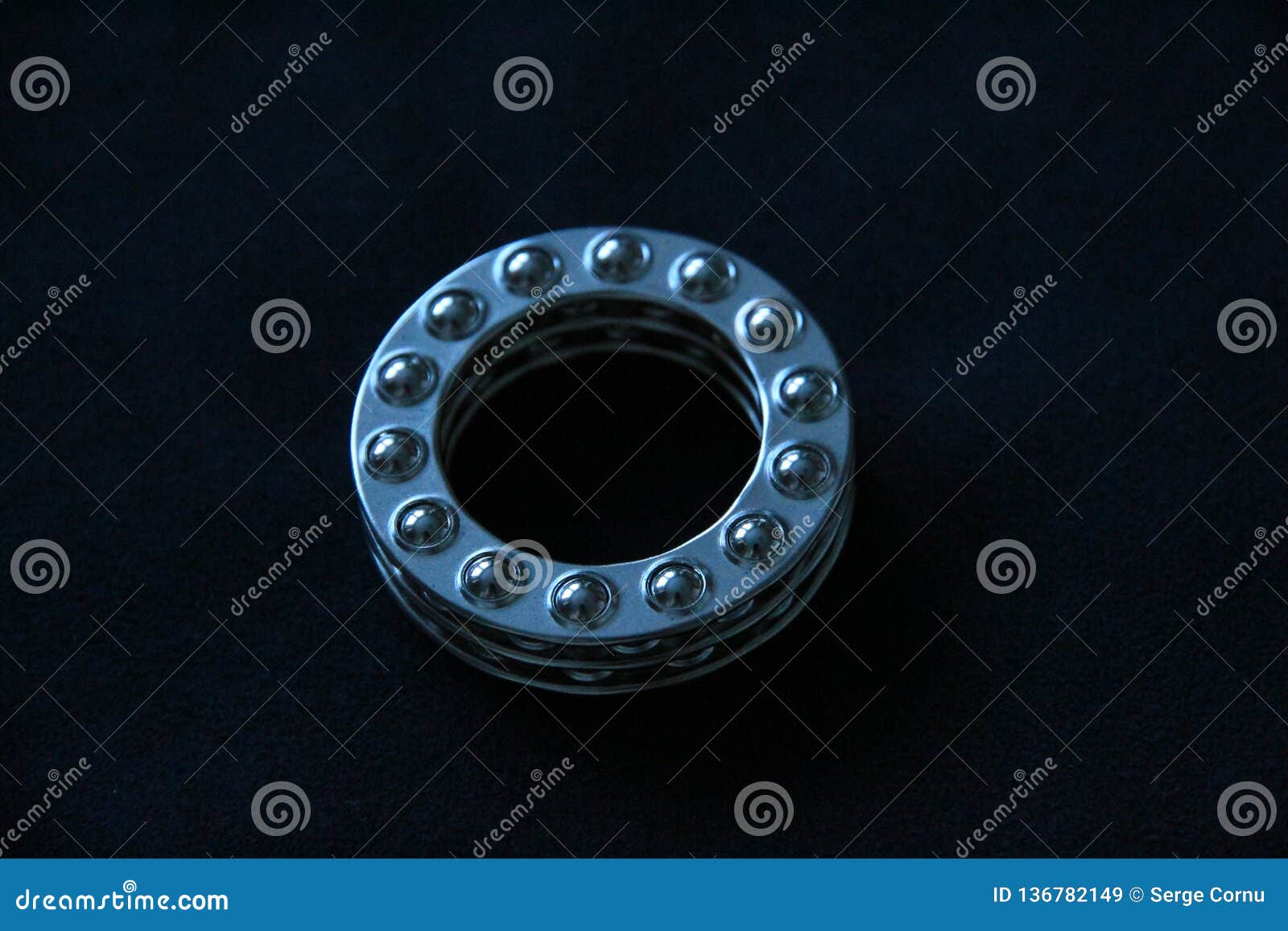 Three Wheel Ball Bearings Stacked Up Stock Image - Image of metal ...