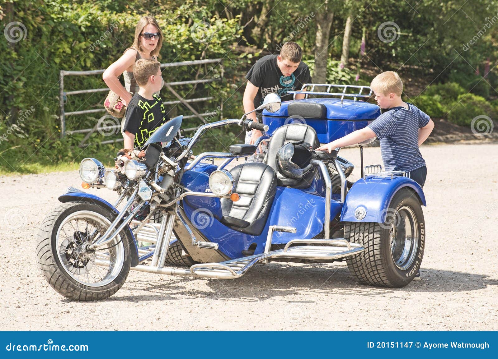 Three Wheeled Bike at Rally in Inverness. Editorial Photography - Image ...