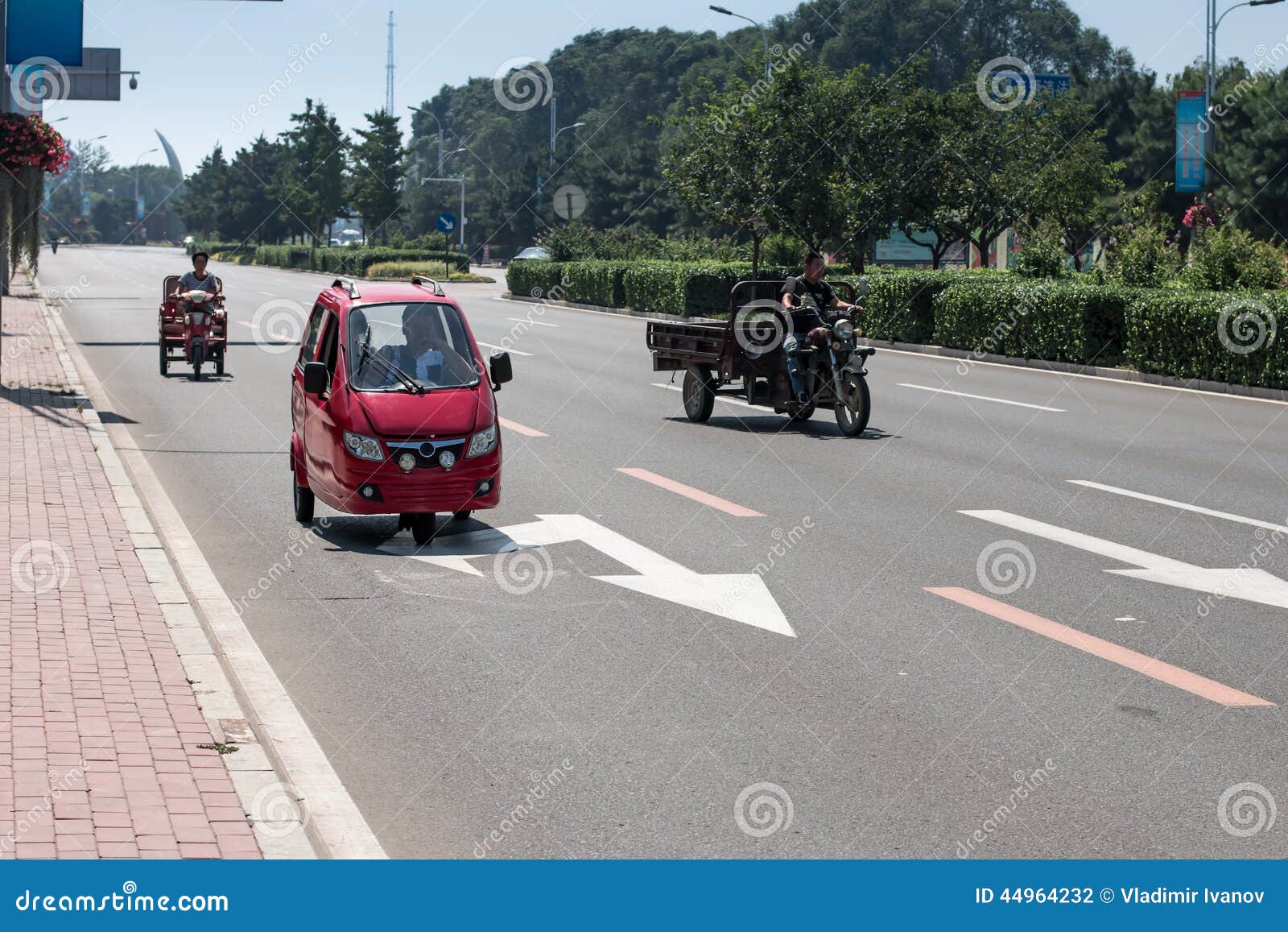 Three-wheeled Vehicles on the Chinese Roads Editorial Photography ...