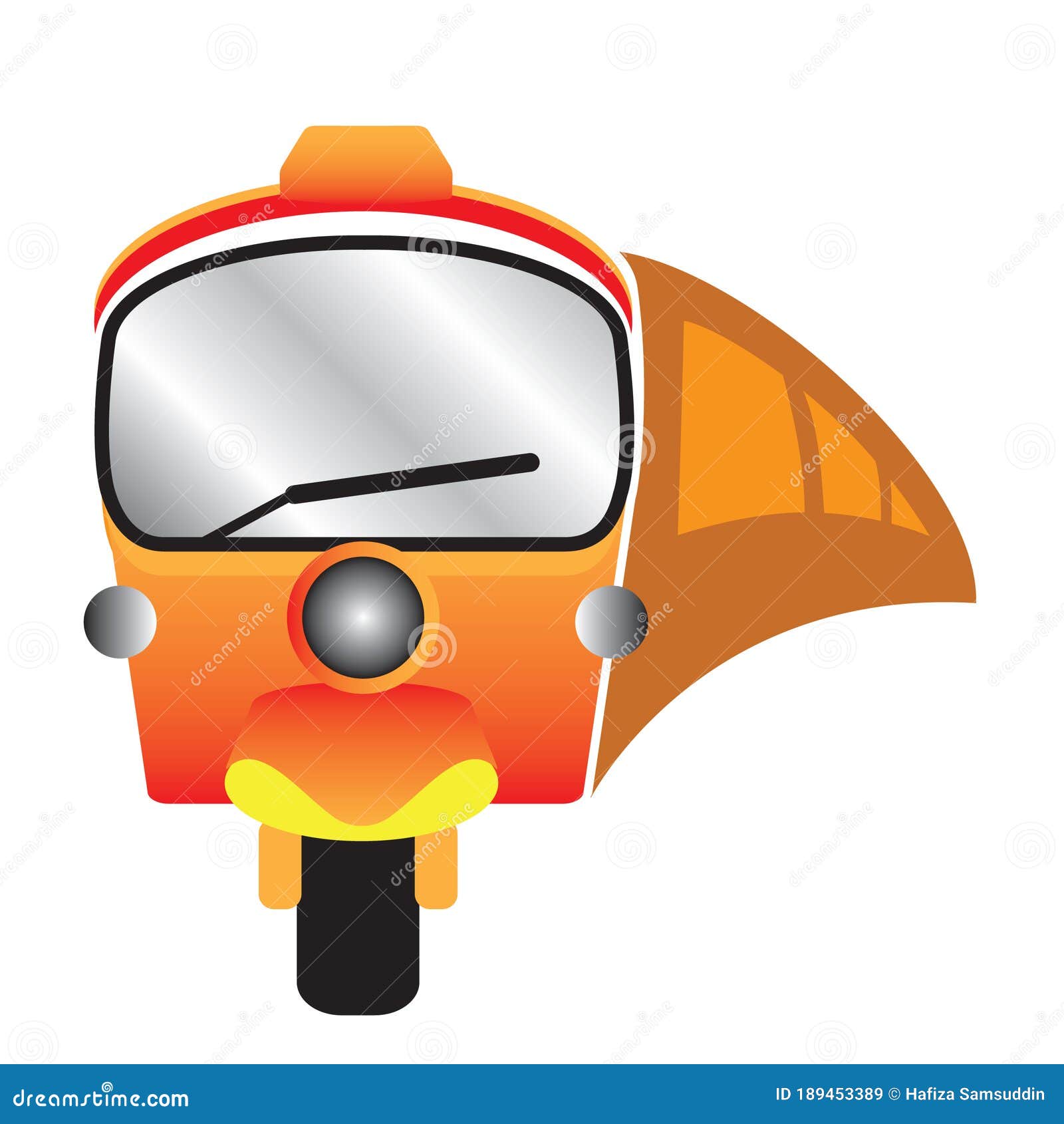 Three Wheeler. Vector Illustration Decorative Design Stock Vector ...