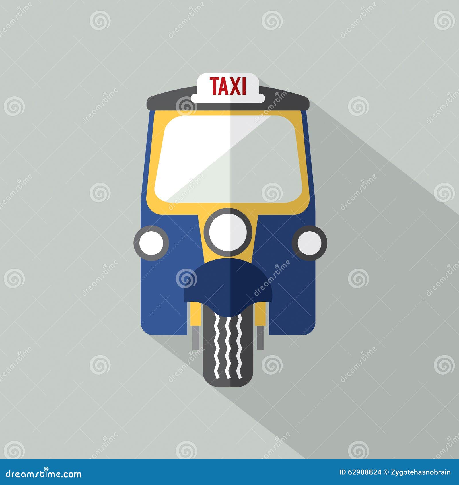 Taxi Car Top View. Transport Linear Icon Vector Illustration ...