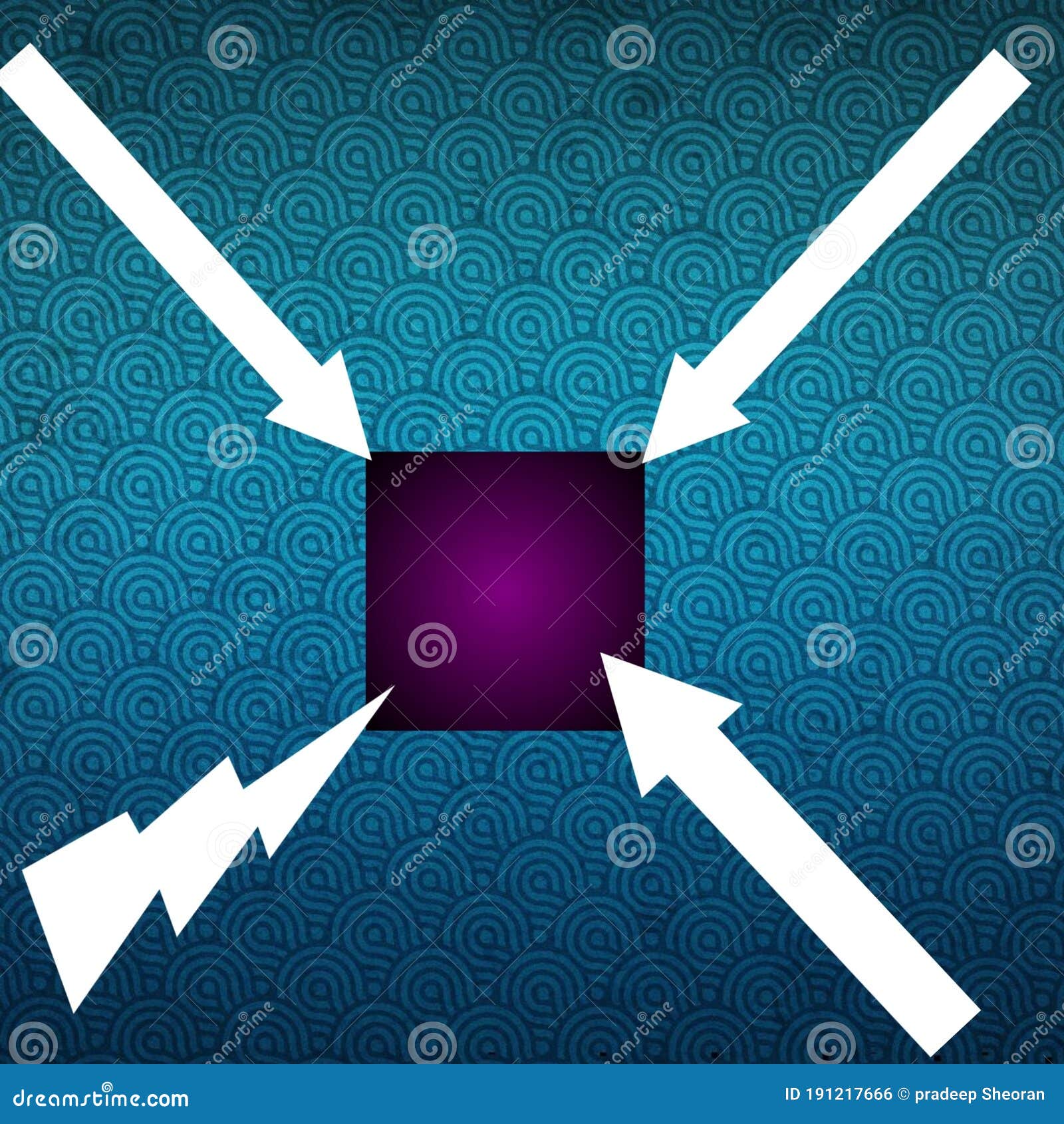 Three White Arrows on Rectangular Texture Image Stock Illustration ...