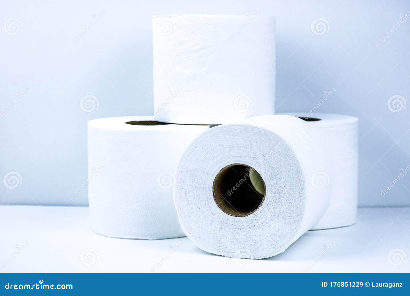Rolls of Toilet Paper stock image. Image of ...