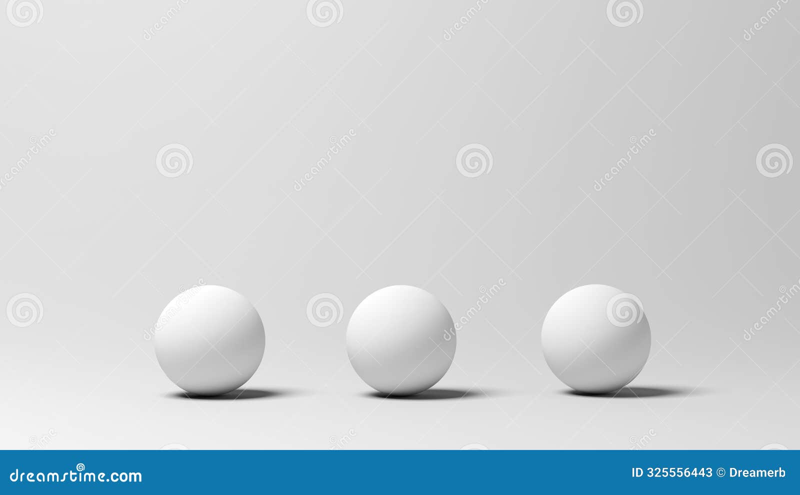 Three white spheres. stock illustration. Illustration of design - 325556443
