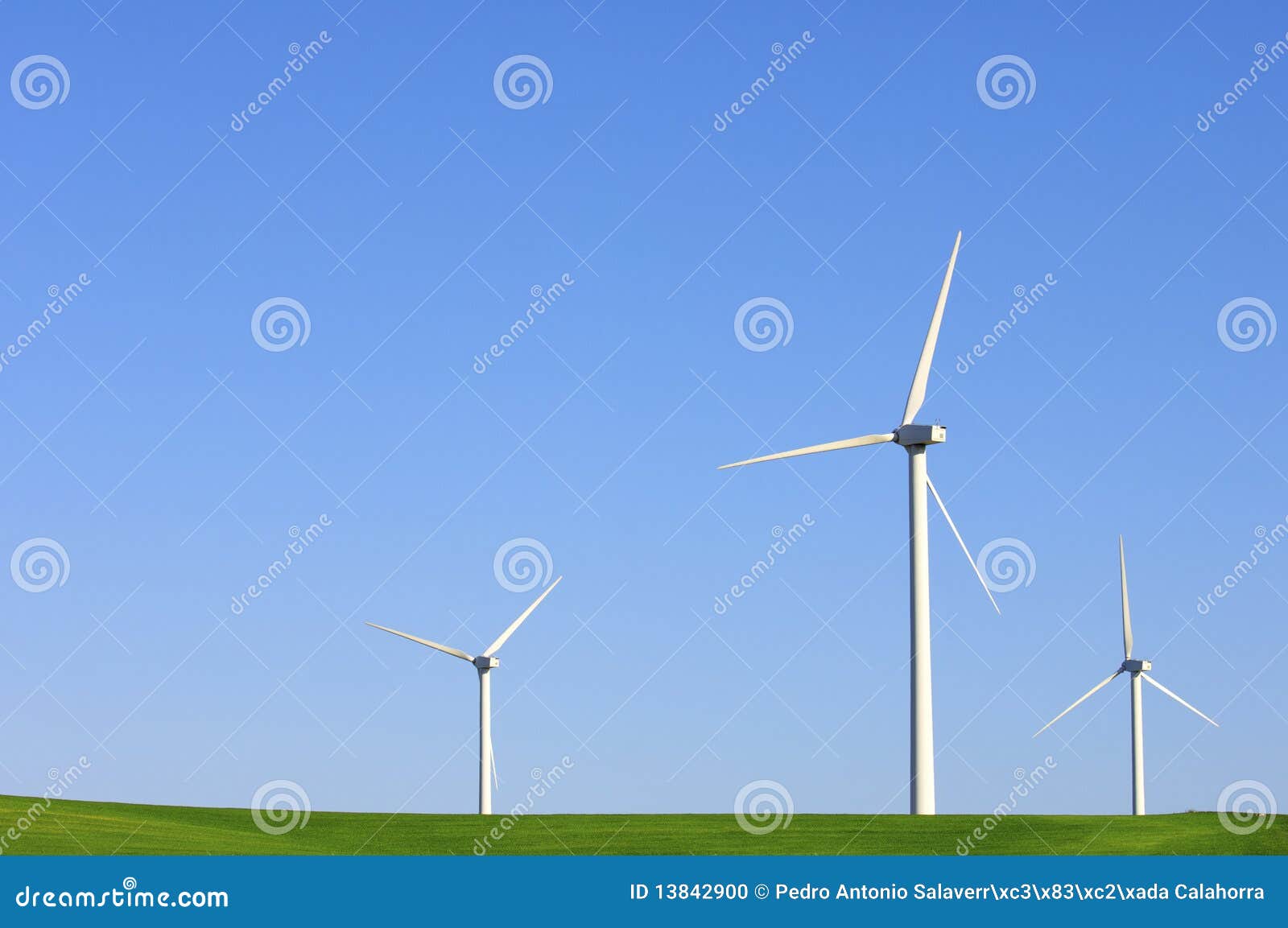 Three windmills stock photo. Image of countryside, blue - 13842900