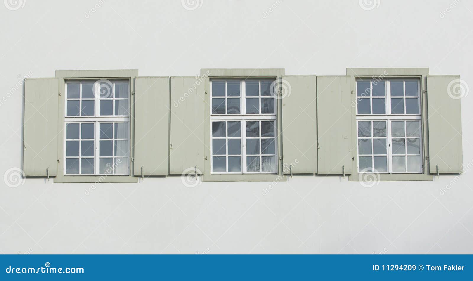 Three windows stock image. Image of gray, glass, white - 11294209