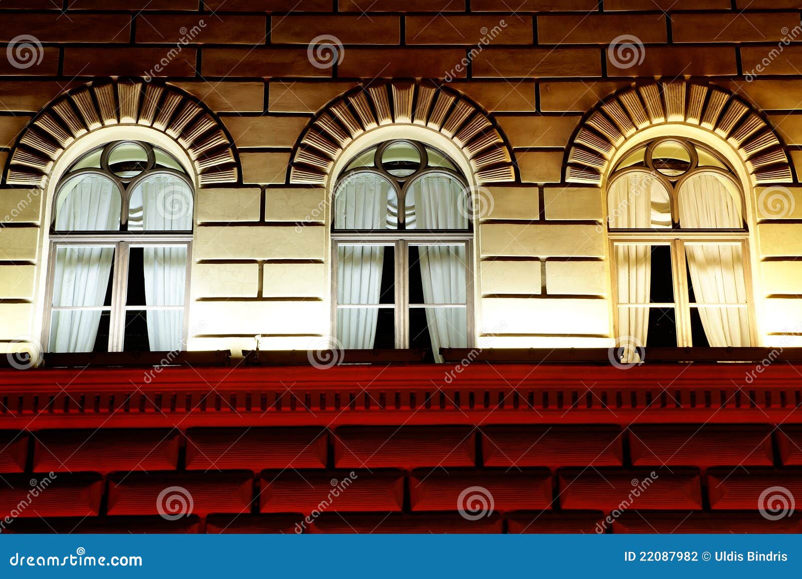 Three windows stock photo. Image of home, classic, wooden - 22087982