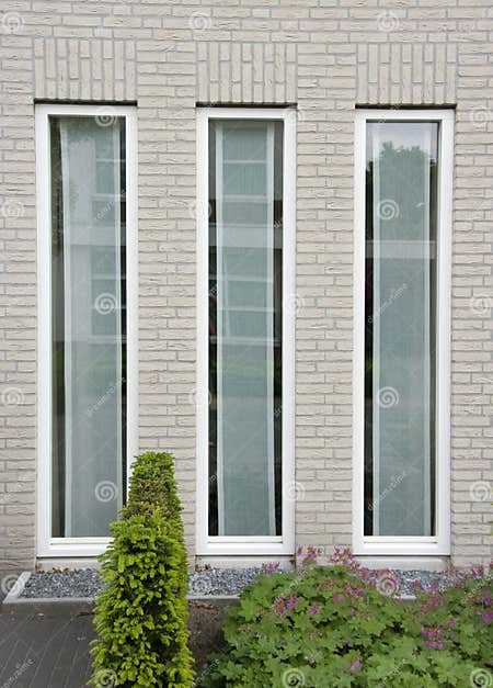 Three windows stock photo. Image of small, modern, shades - 5264972