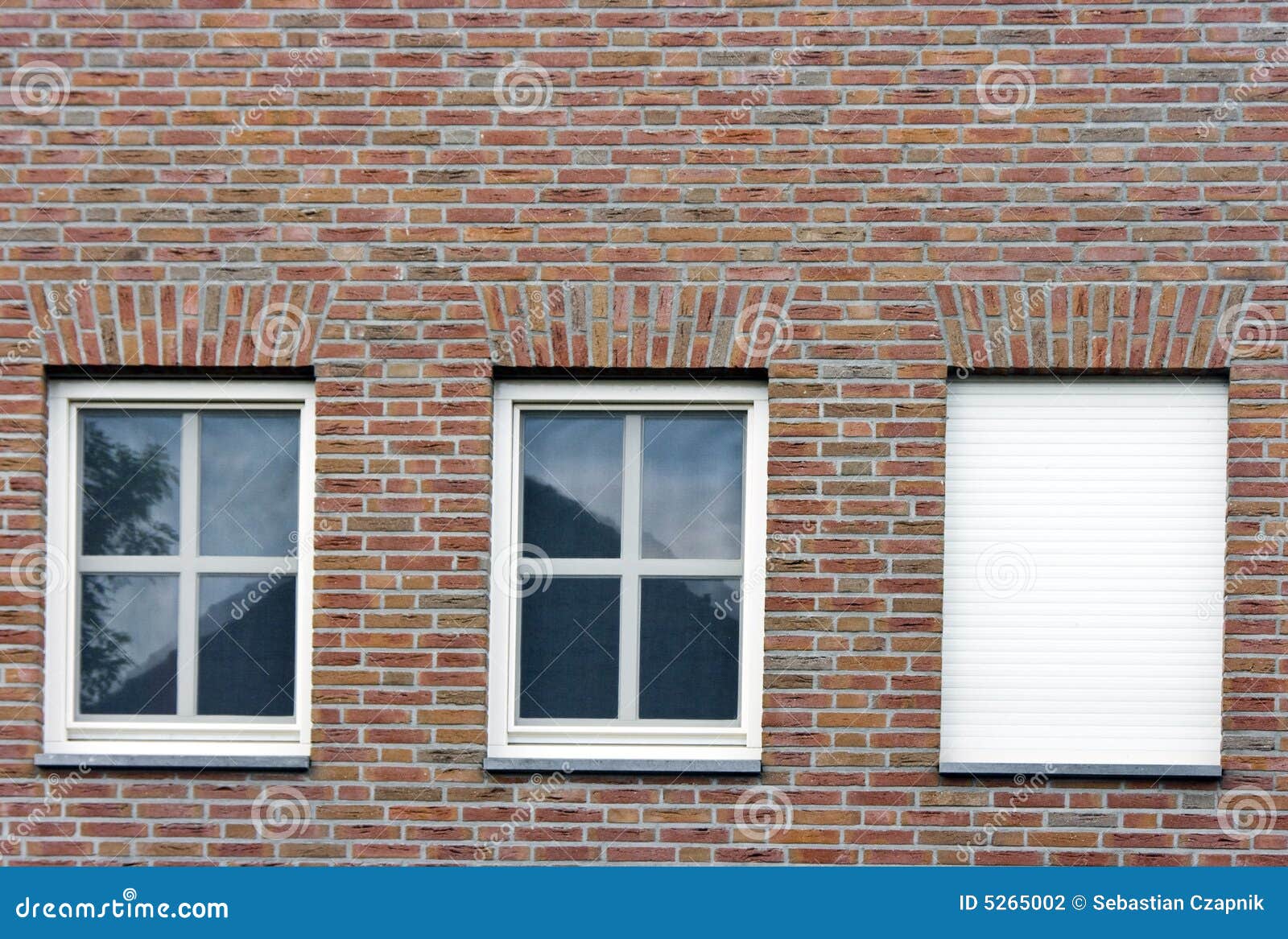 Three windows stock photo. Image of house, construct, dutch - 5265002